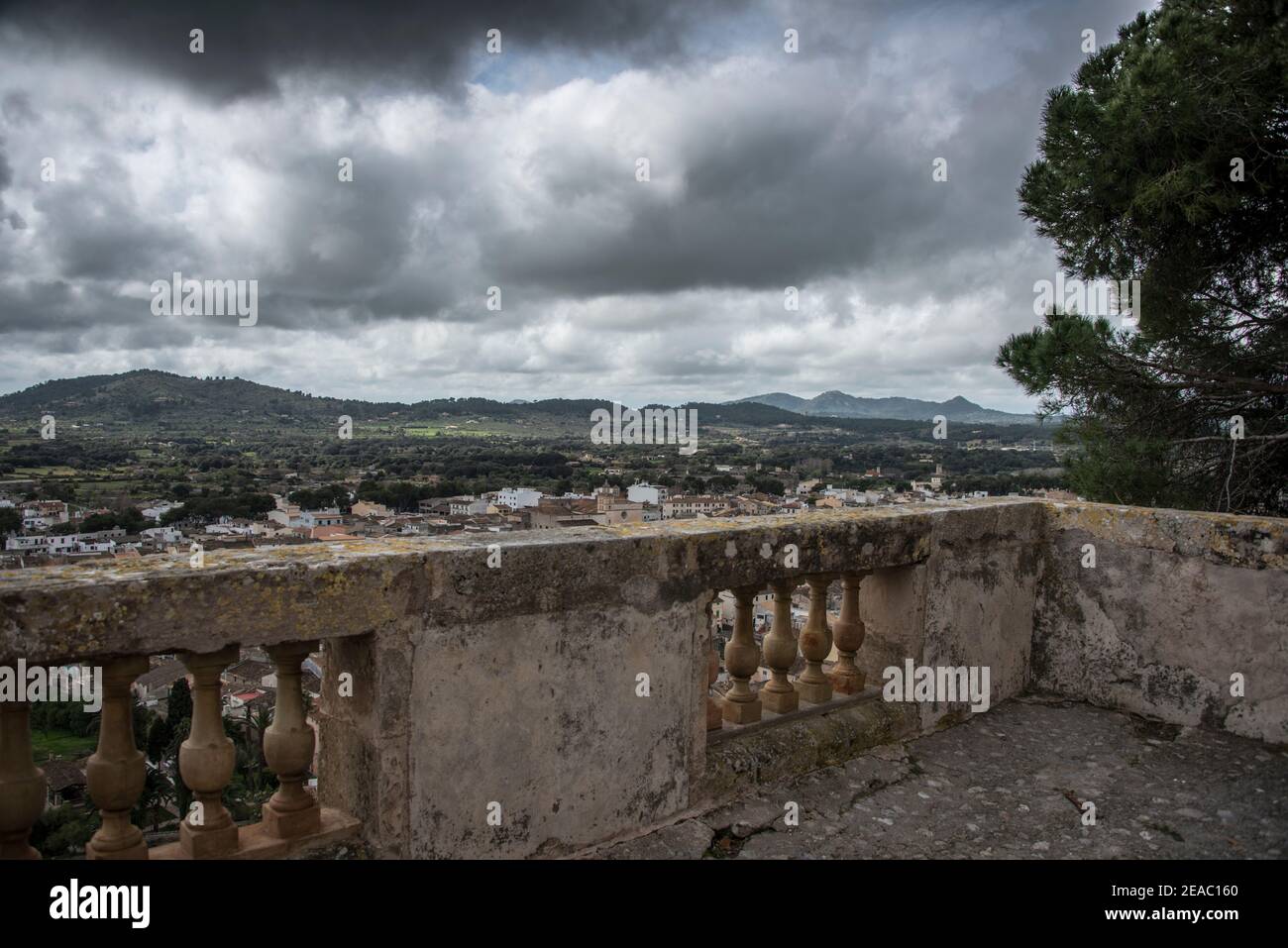 Viewing terrace of Arta, Mallorca Stock Photo - Alamy