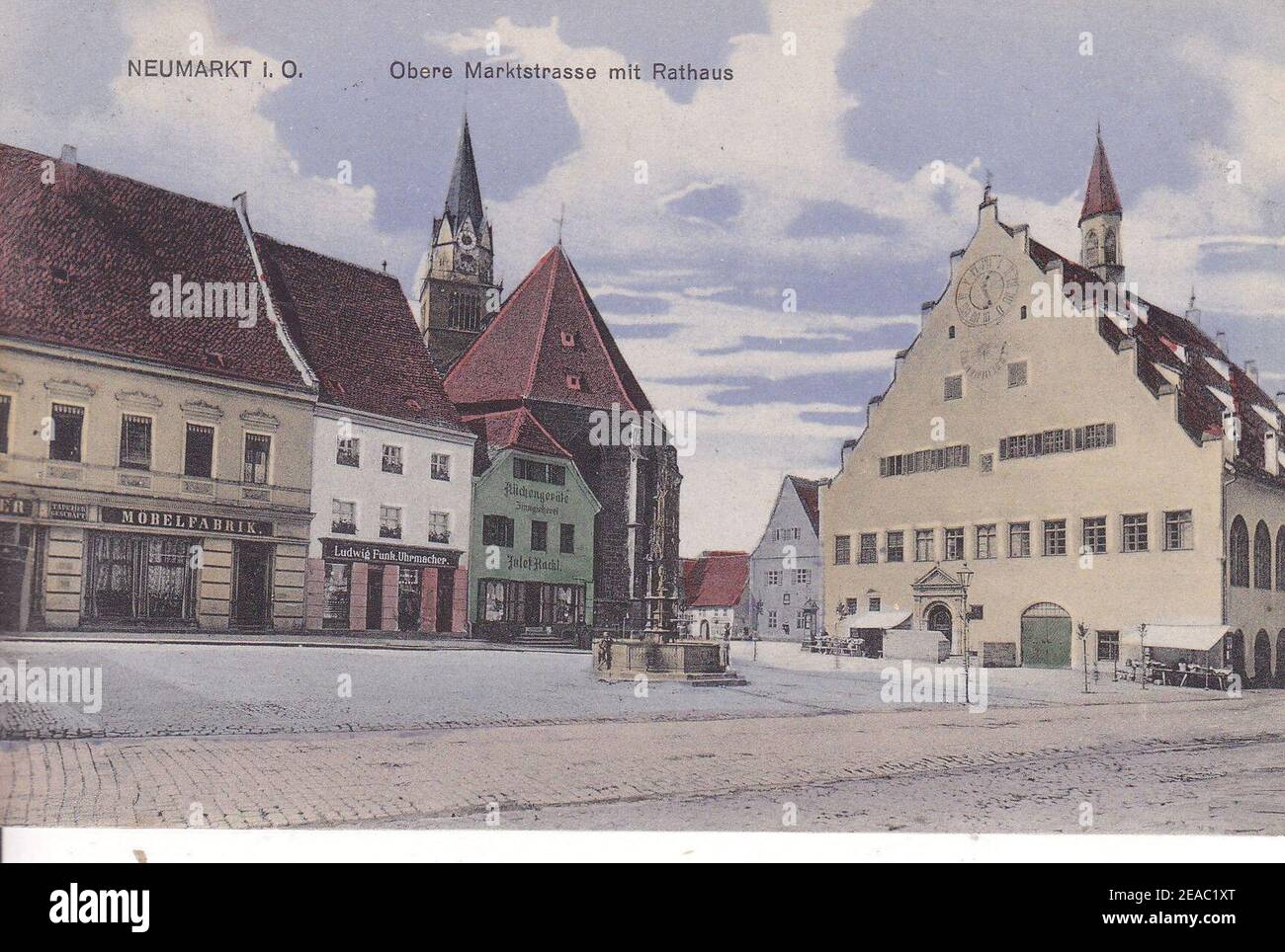 Neumarkt Rathaus 1911 Stock Photo - Alamy