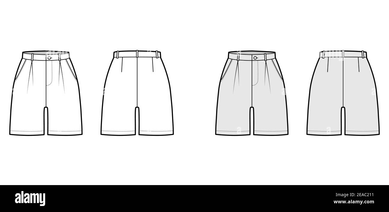 High Waisted Shorts Drawing