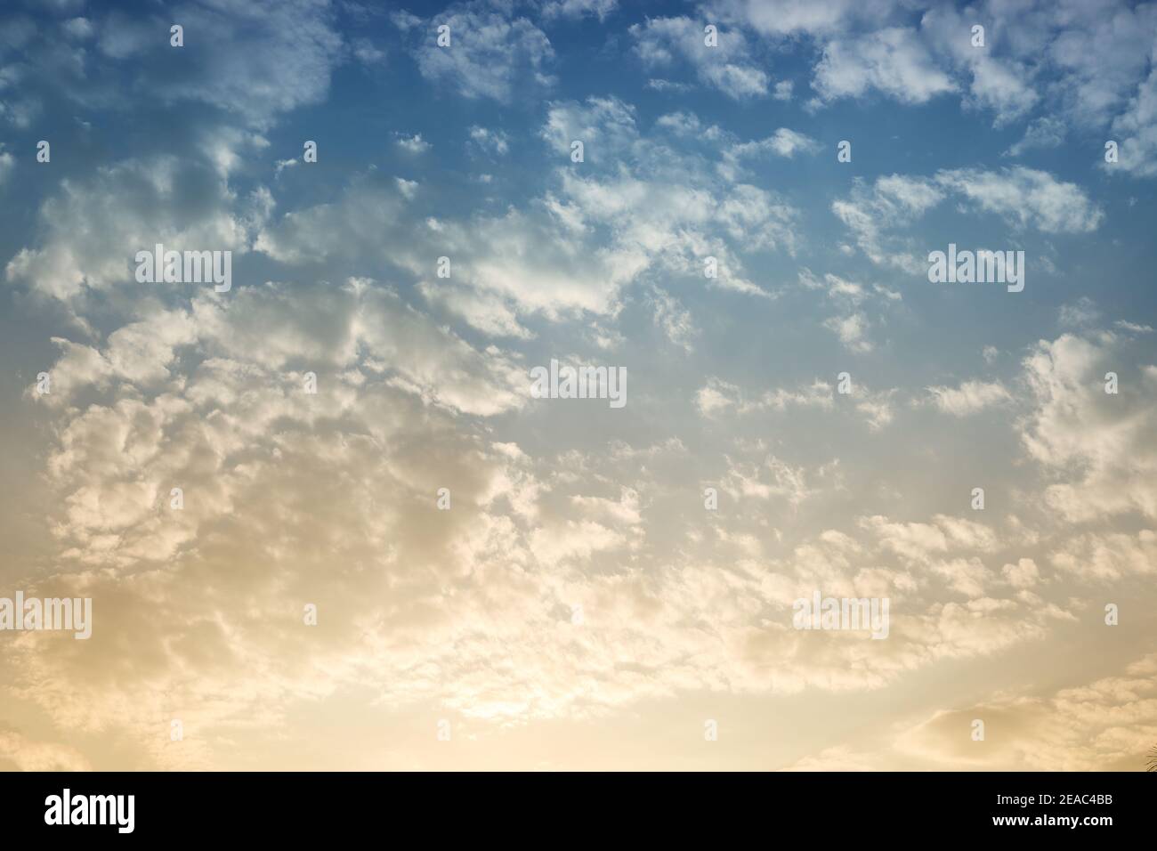 Sky background with sunshine Stock Photo - Alamy