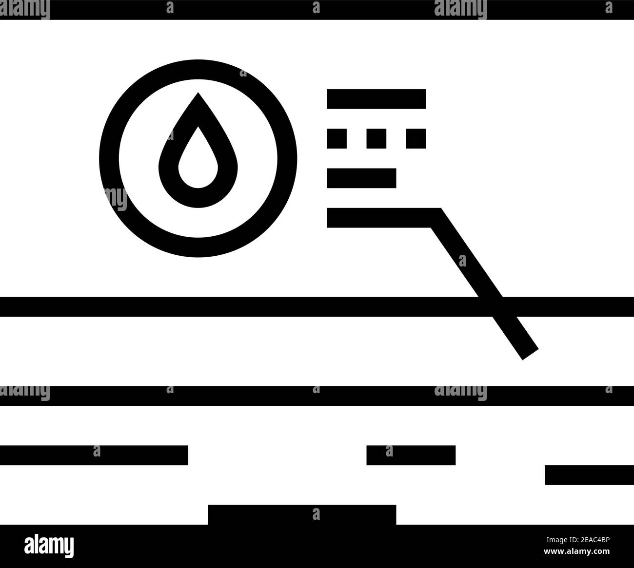 water body layer line icon vector illustration Stock Vector Image & Art ...