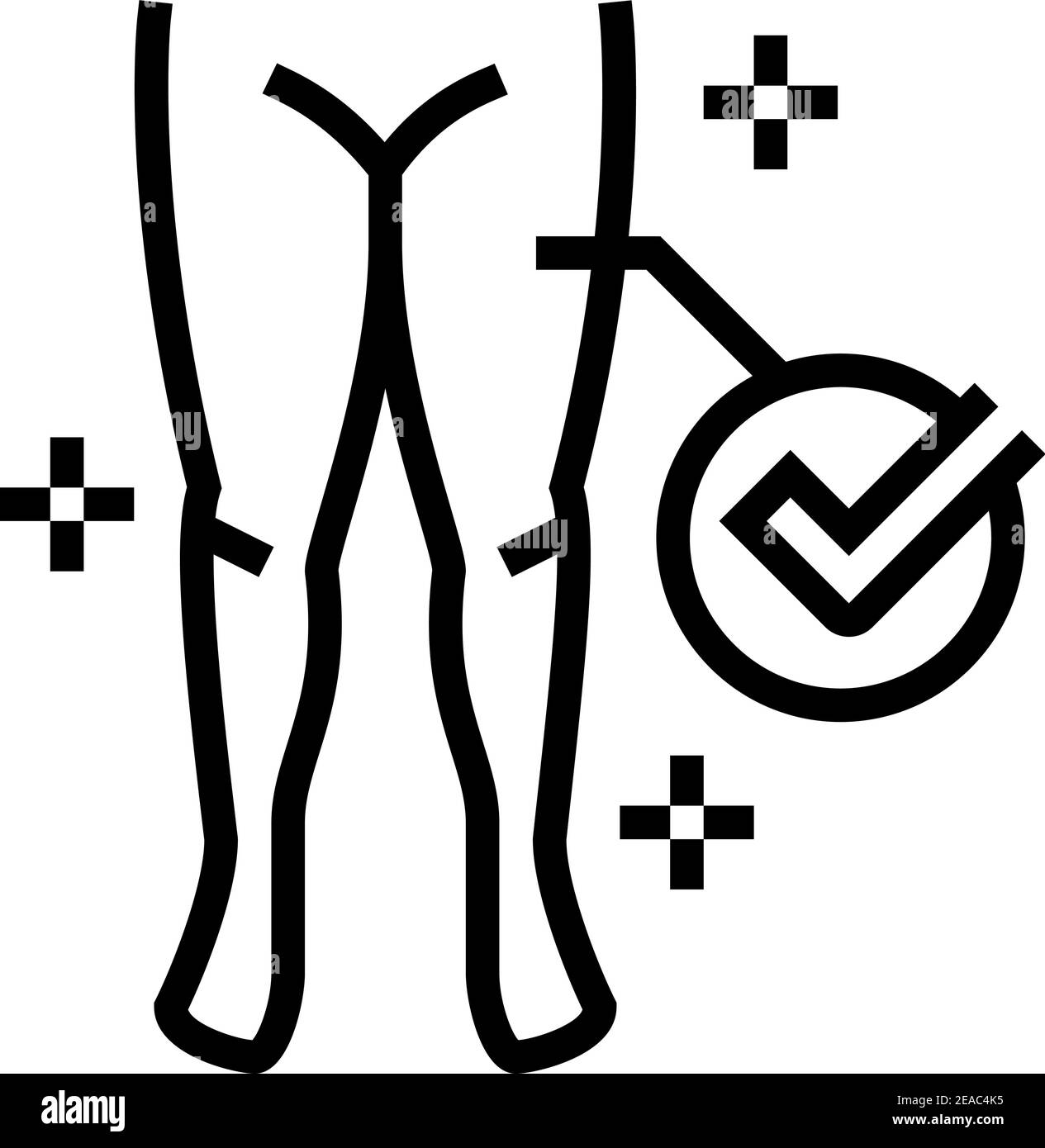 healthy legs line icon vector illustration Stock Vector Image & Art - Alamy