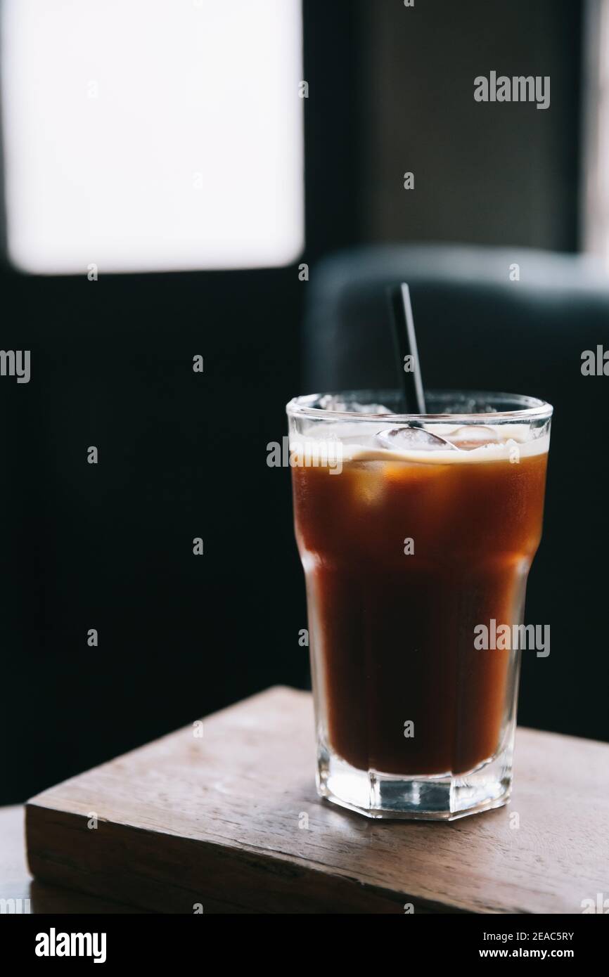 Tall glass iced coffee hi-res stock photography and images - Alamy