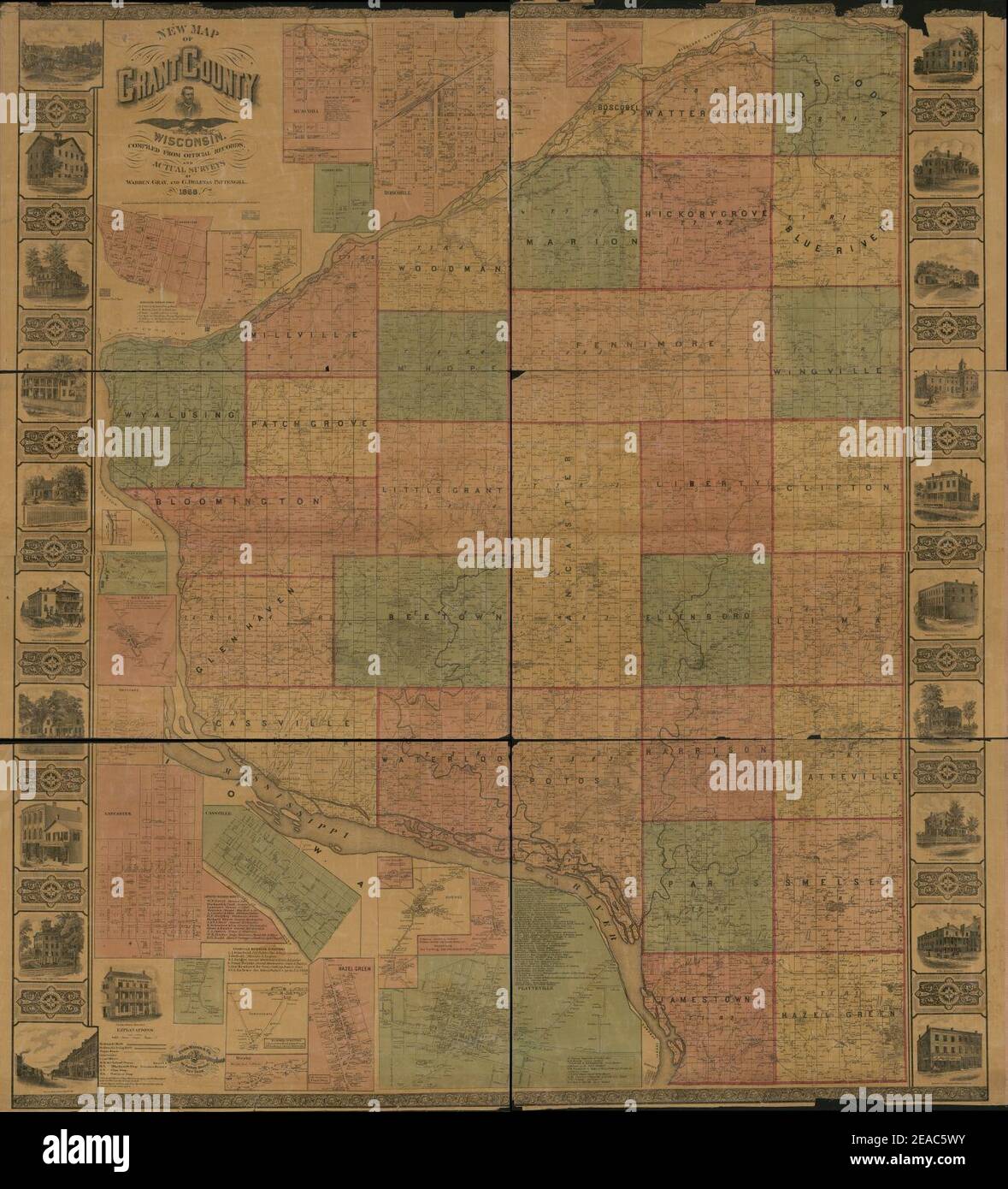 Map of grant hi-res stock photography and images - Alamy