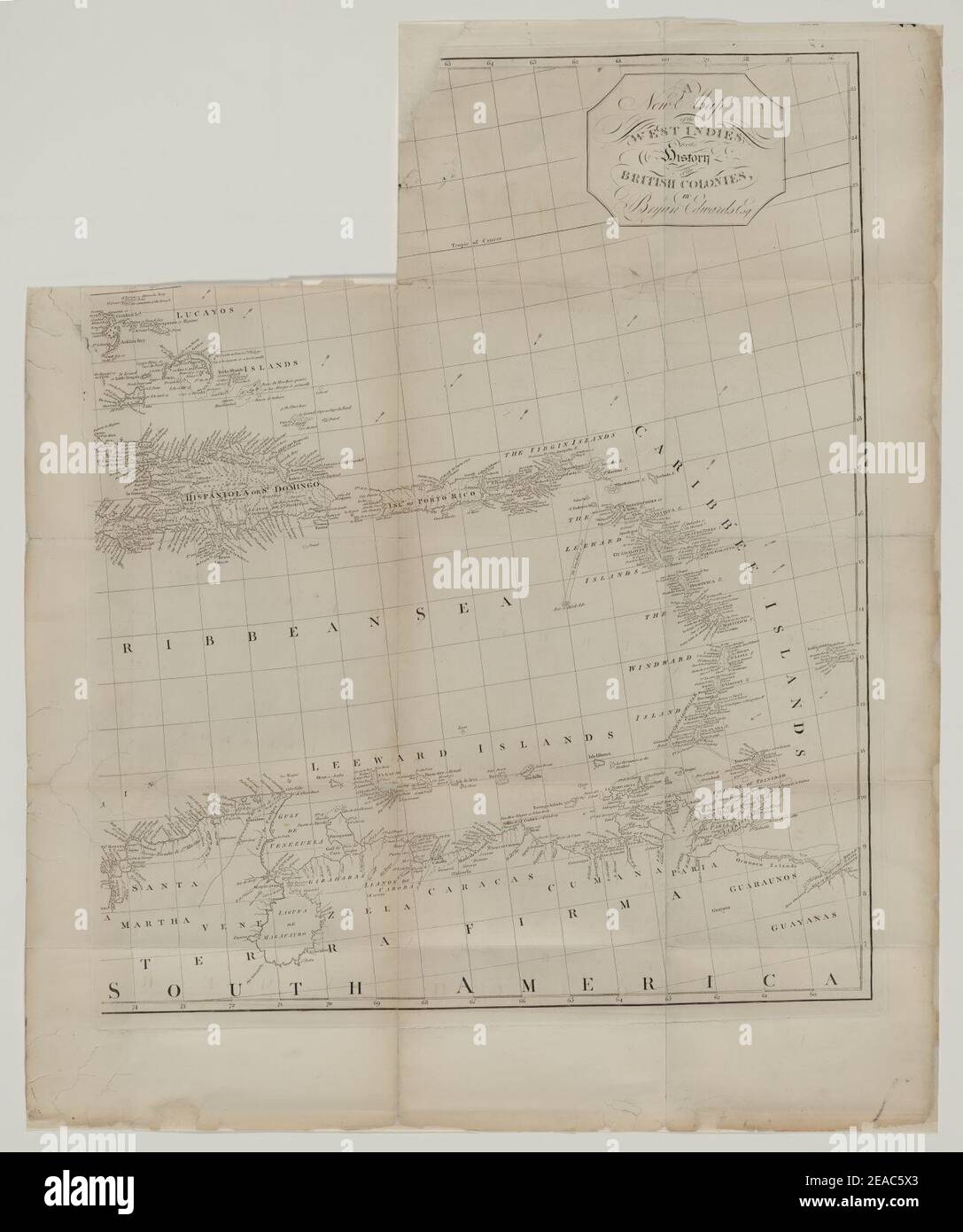 New map of the West Indies for the history of the British colonies ...
