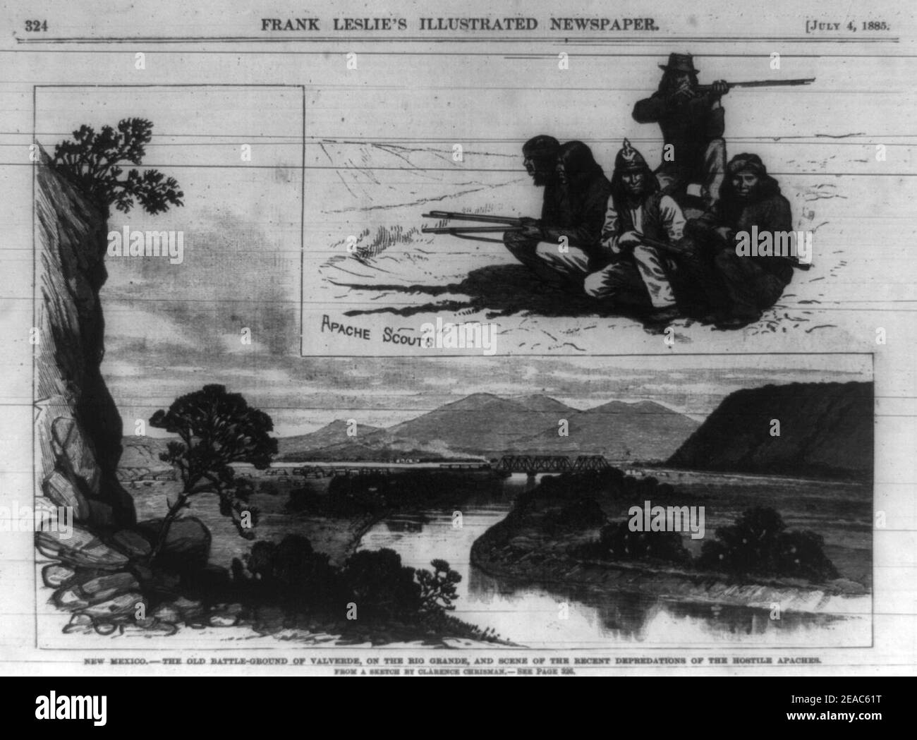 New Mexico - the old battleground of Valverde, on the Rio Grande, and ...