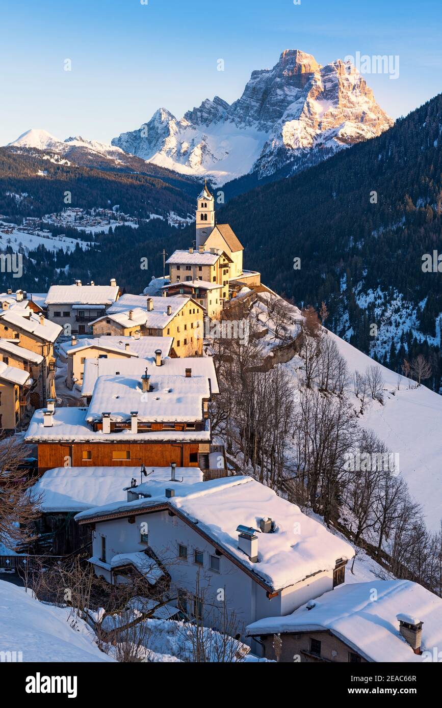 Colle santa lucia village in belluno province europe hi-res stock ...