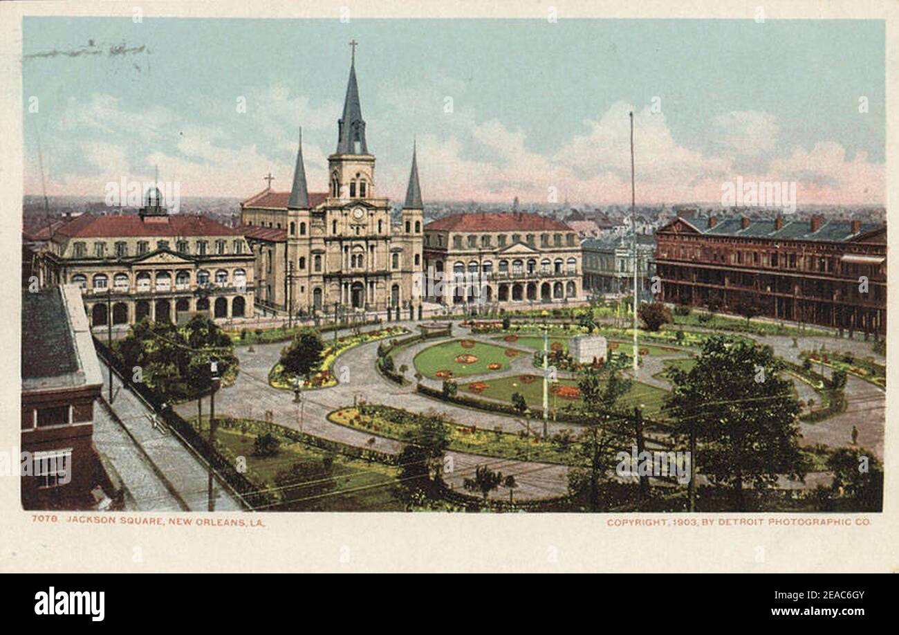 New Orleans LA - Jackson Square Stock Photo - Alamy