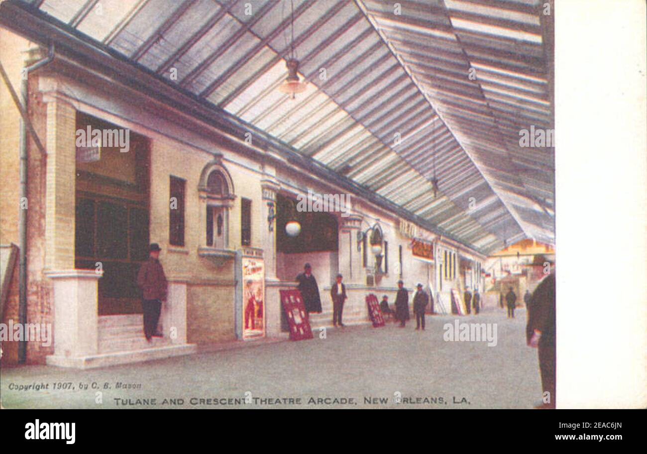 New Orleans LA - Tulane and Crescent Theatre Arcade Stock Photo - Alamy