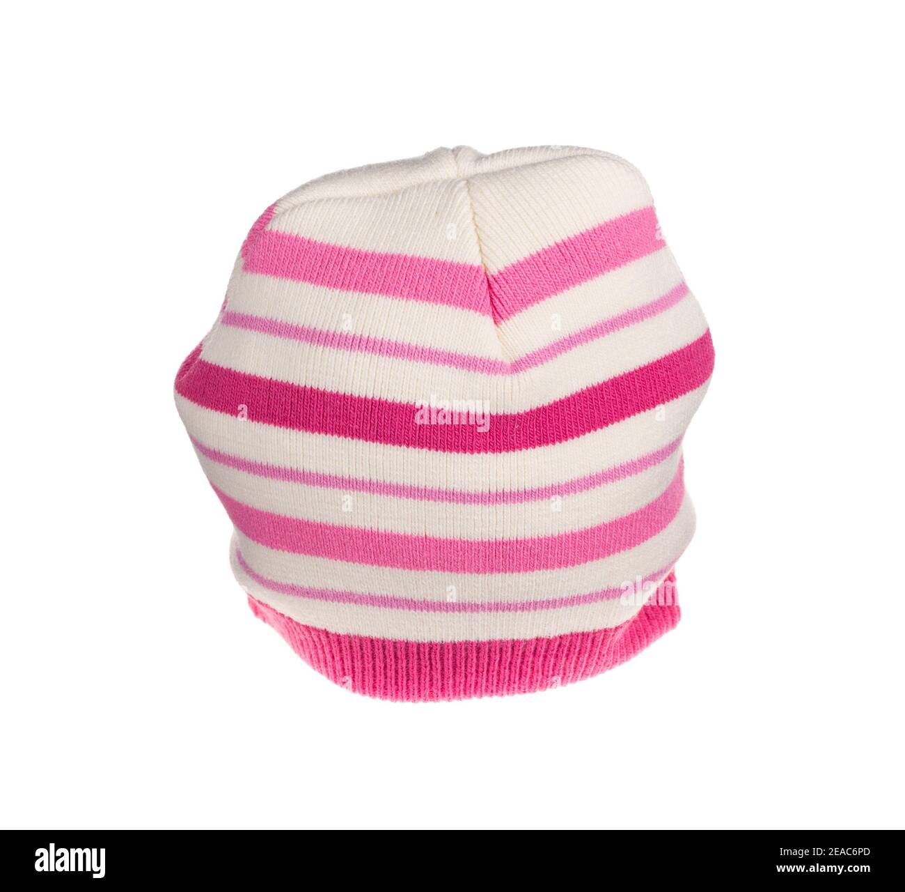 Striped Wool Hat isolated on the white background Stock Photo - Alamy