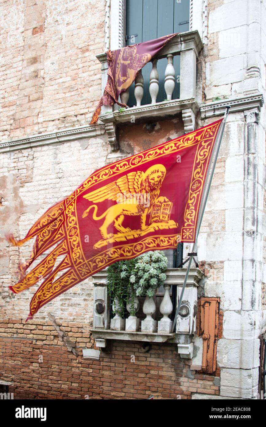 Venice flag hi-res stock photography and images - Alamy