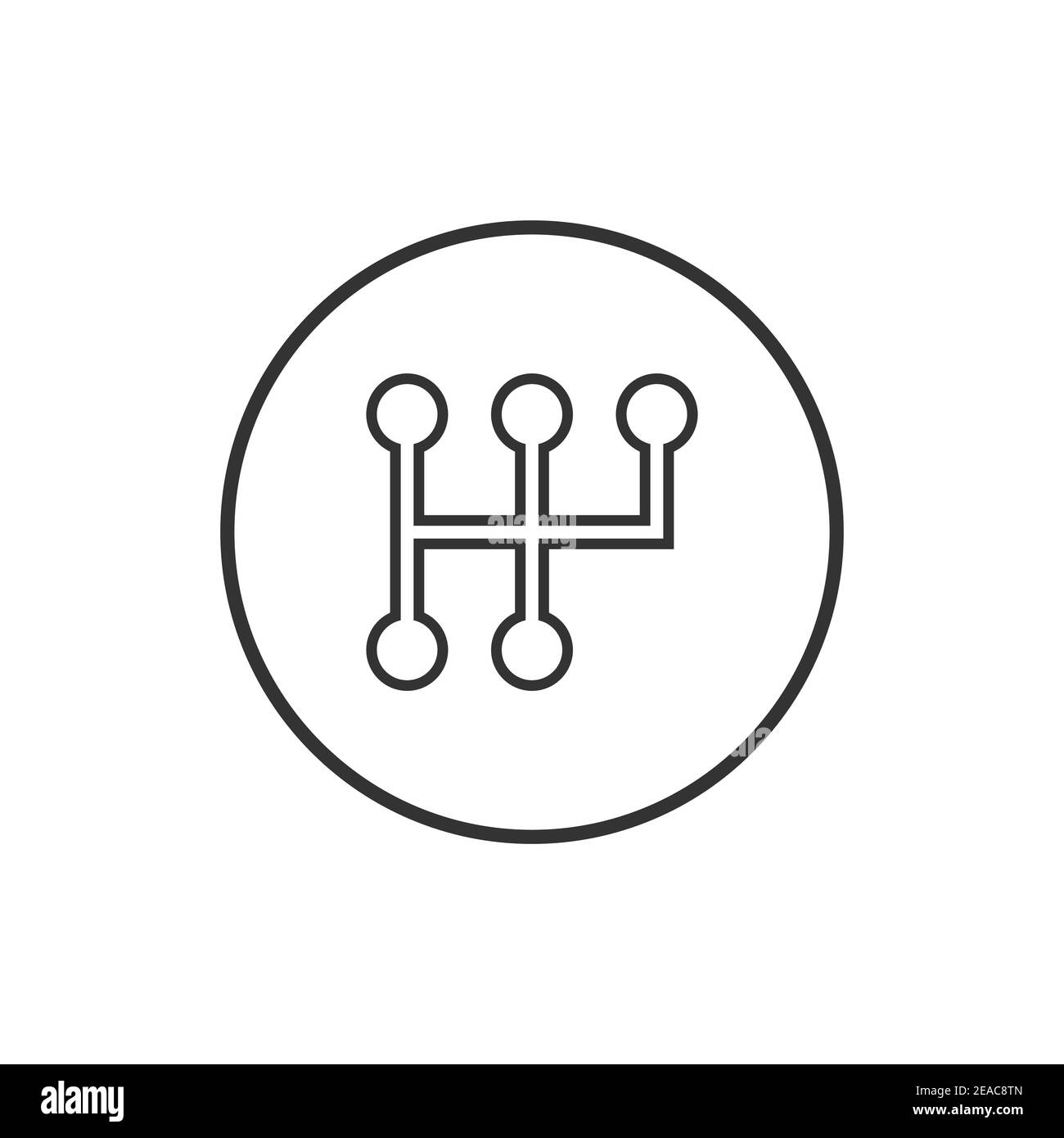 Vector icon for the speed shift designation. Manual transmission Stock ...