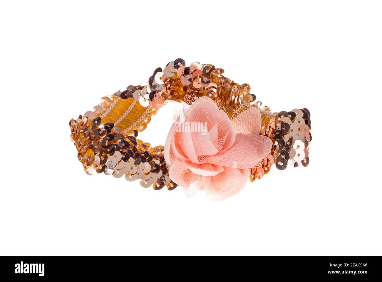 Beautiful bandage with flower. Isolated on the white background Stock ...
