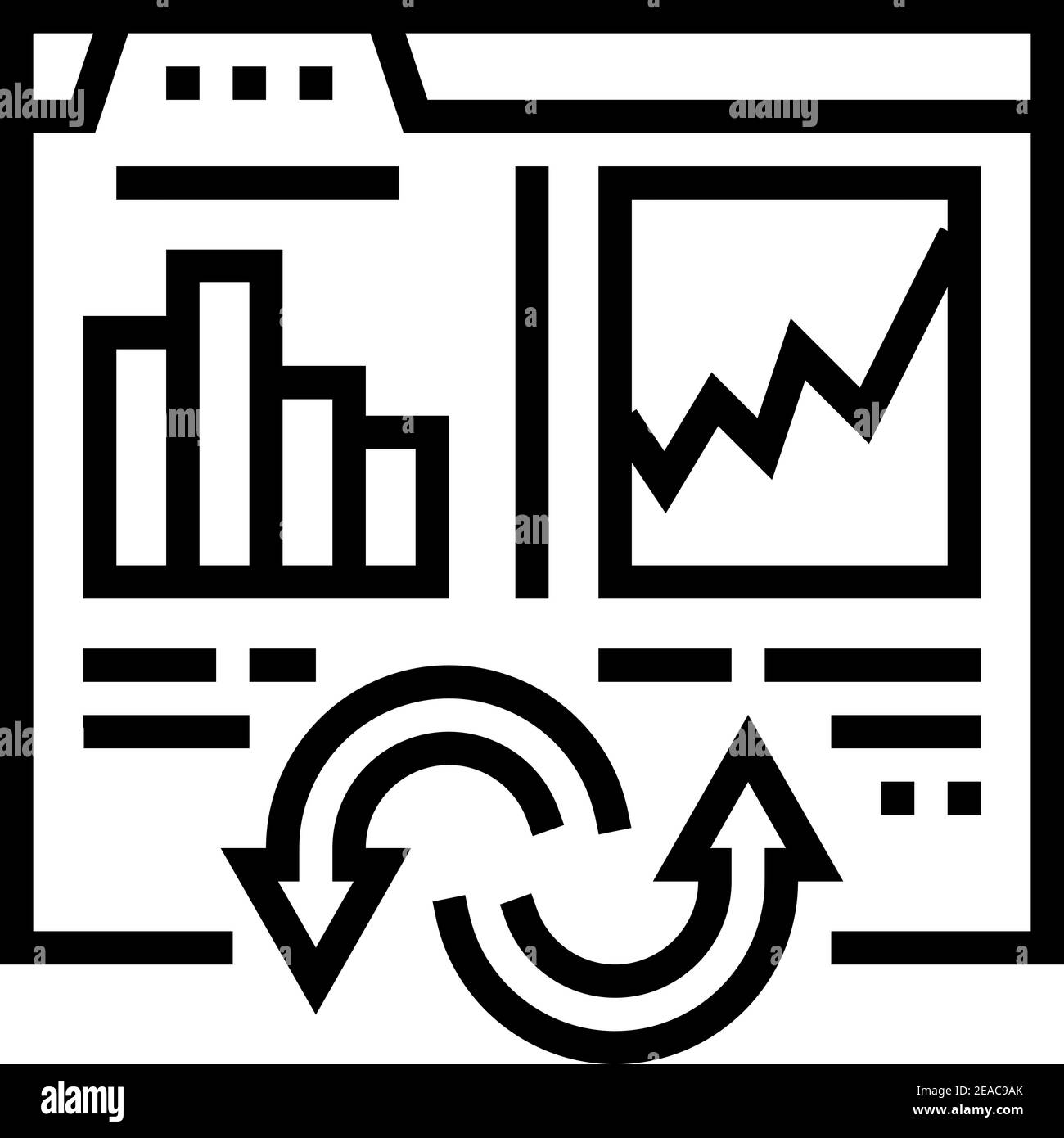 digital value converter line icon vector illustration Stock Vector ...