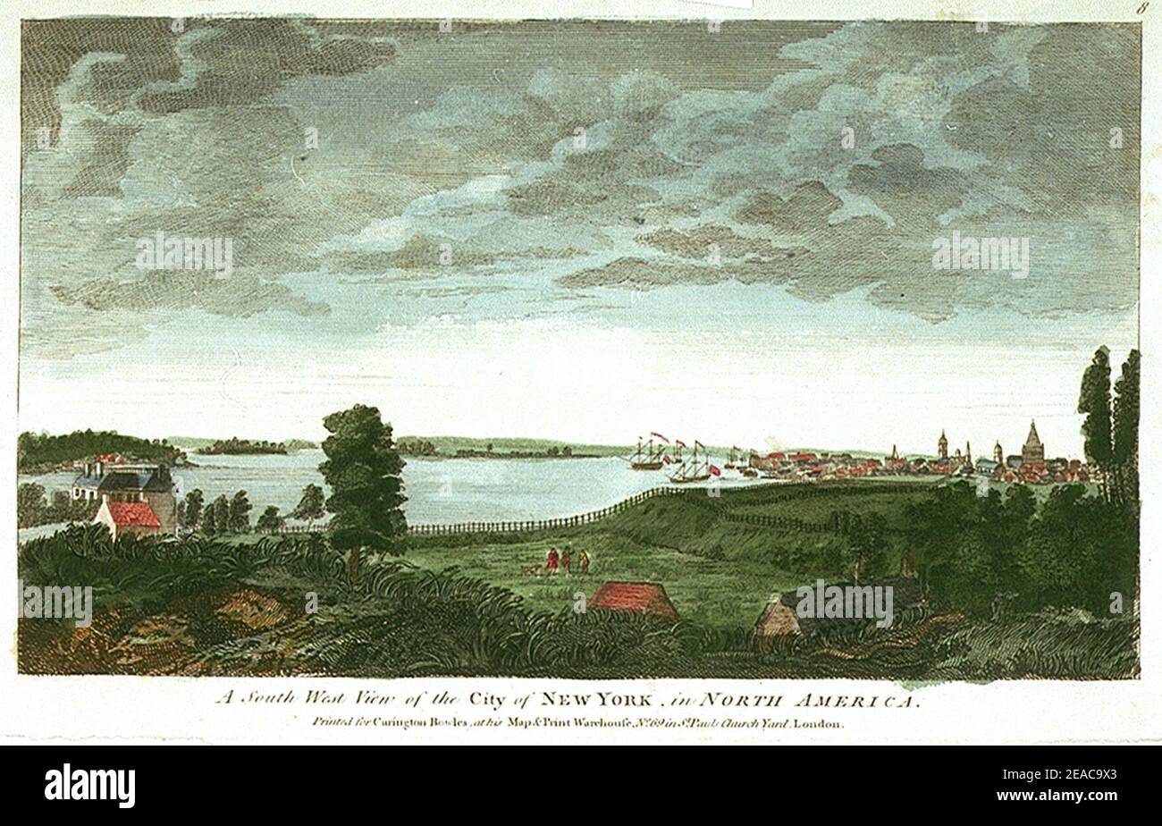 New York ca 1780 Stock Photo - Alamy