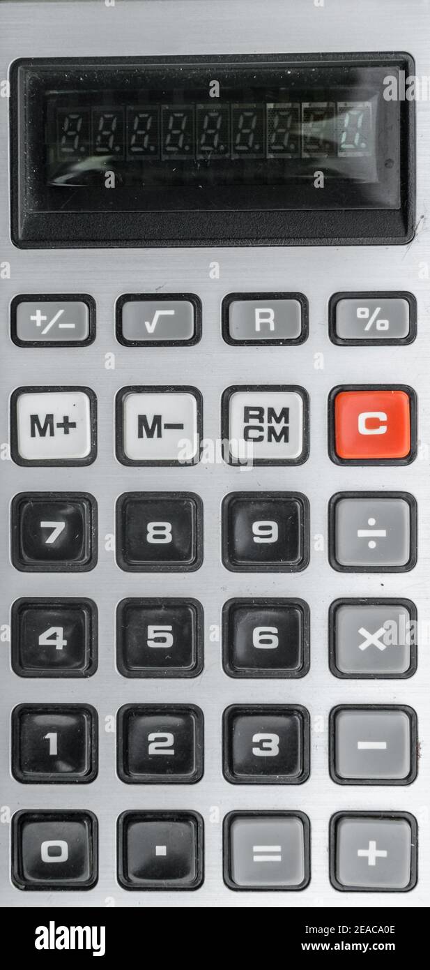 Digital pocket calculator hi-res stock photography and images - Alamy