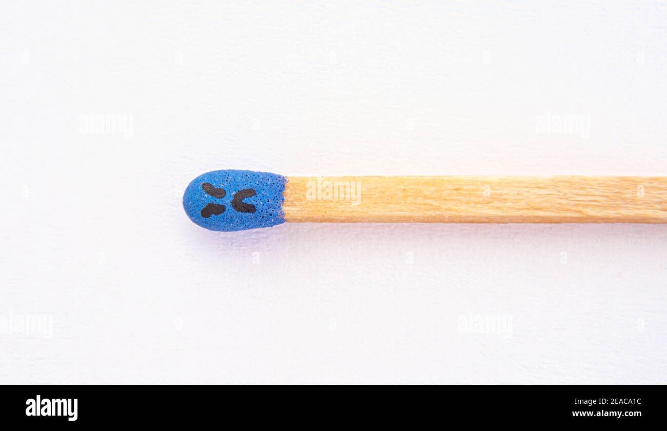 matchstick with faces painted on the heads Stock Photo - Alamy