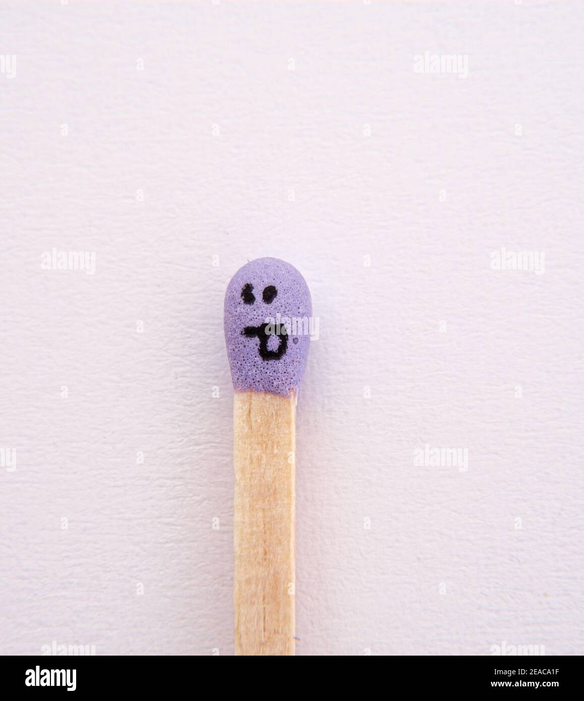 matchstick with faces painted on the heads Stock Photo - Alamy