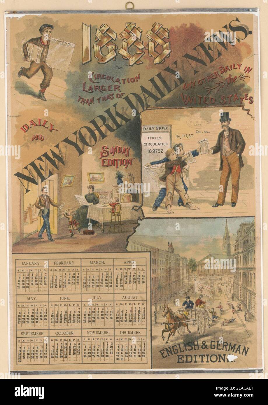 1888 calendar hi-res stock photography and images - Alamy