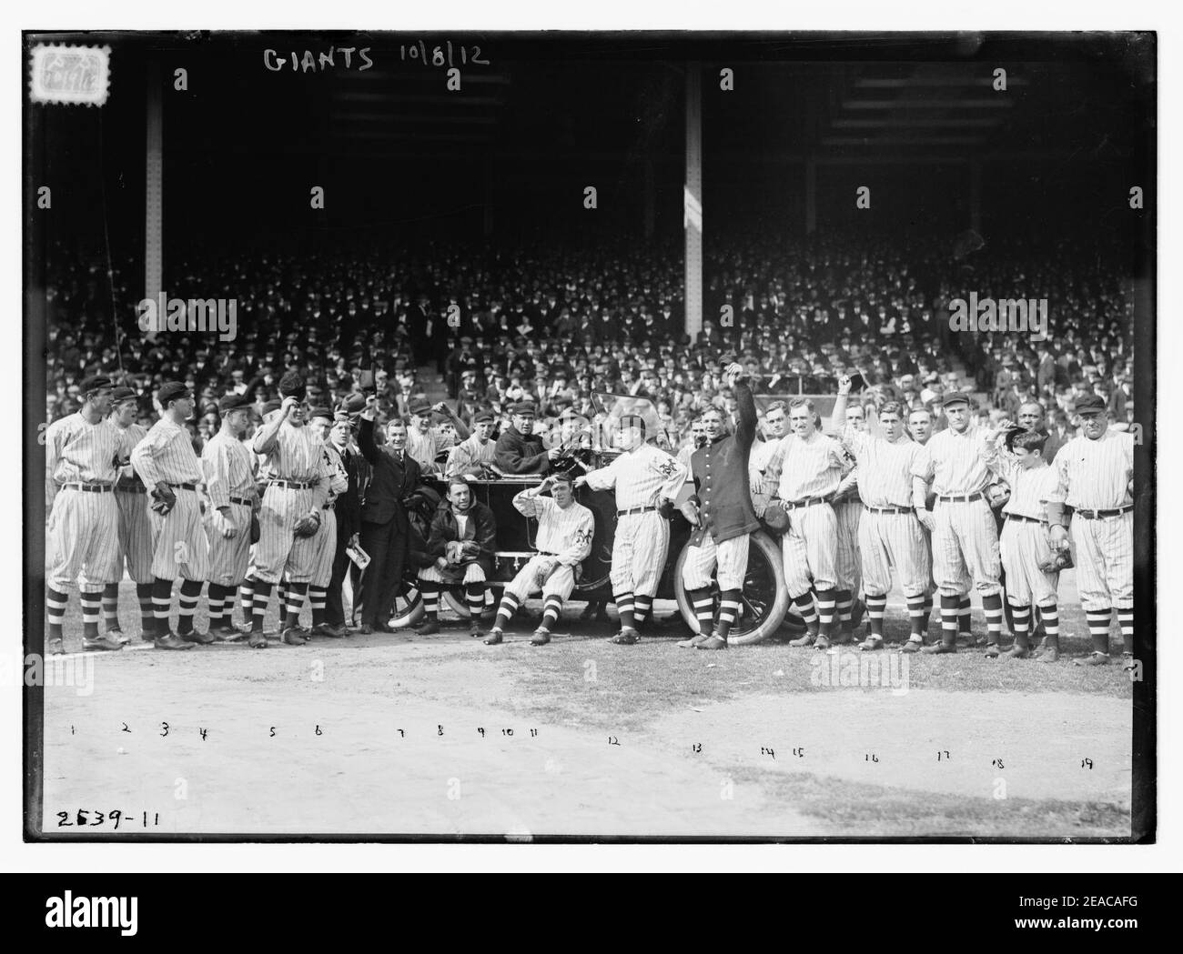New York Giants at the Polo Grounds (New York) prior to Game One of the ...