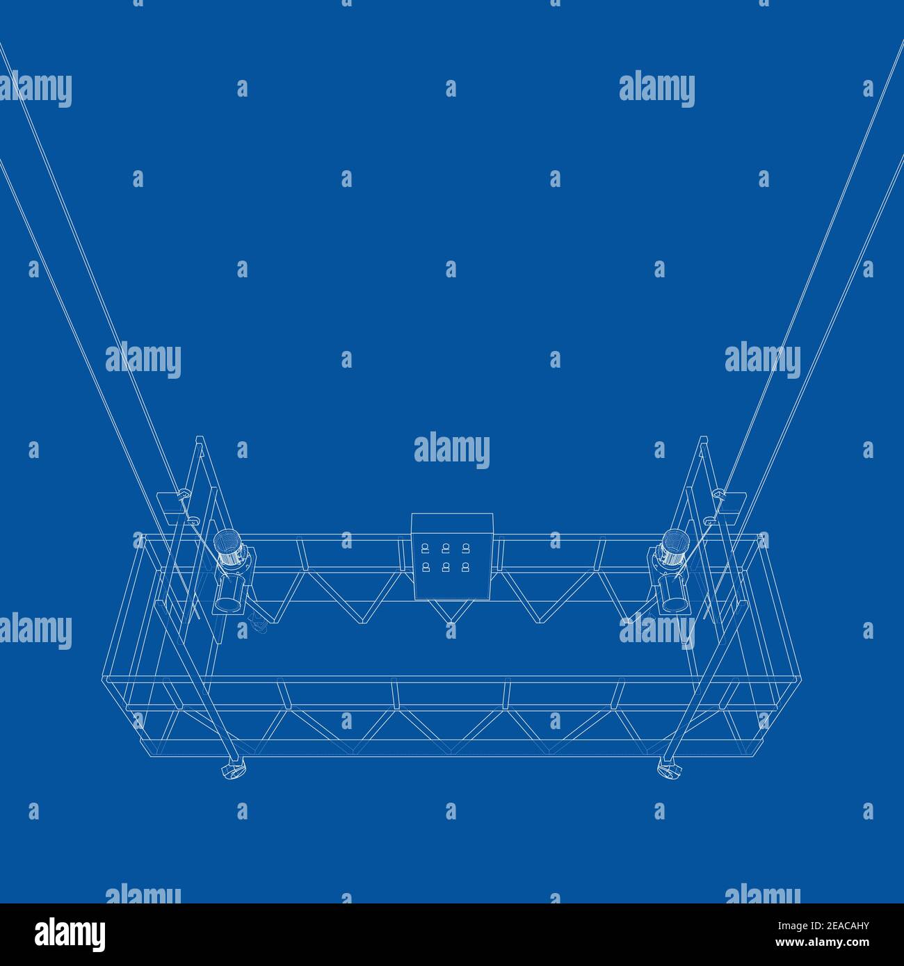 Empty construction elevator. Vector Stock Vector Image & Art - Alamy
