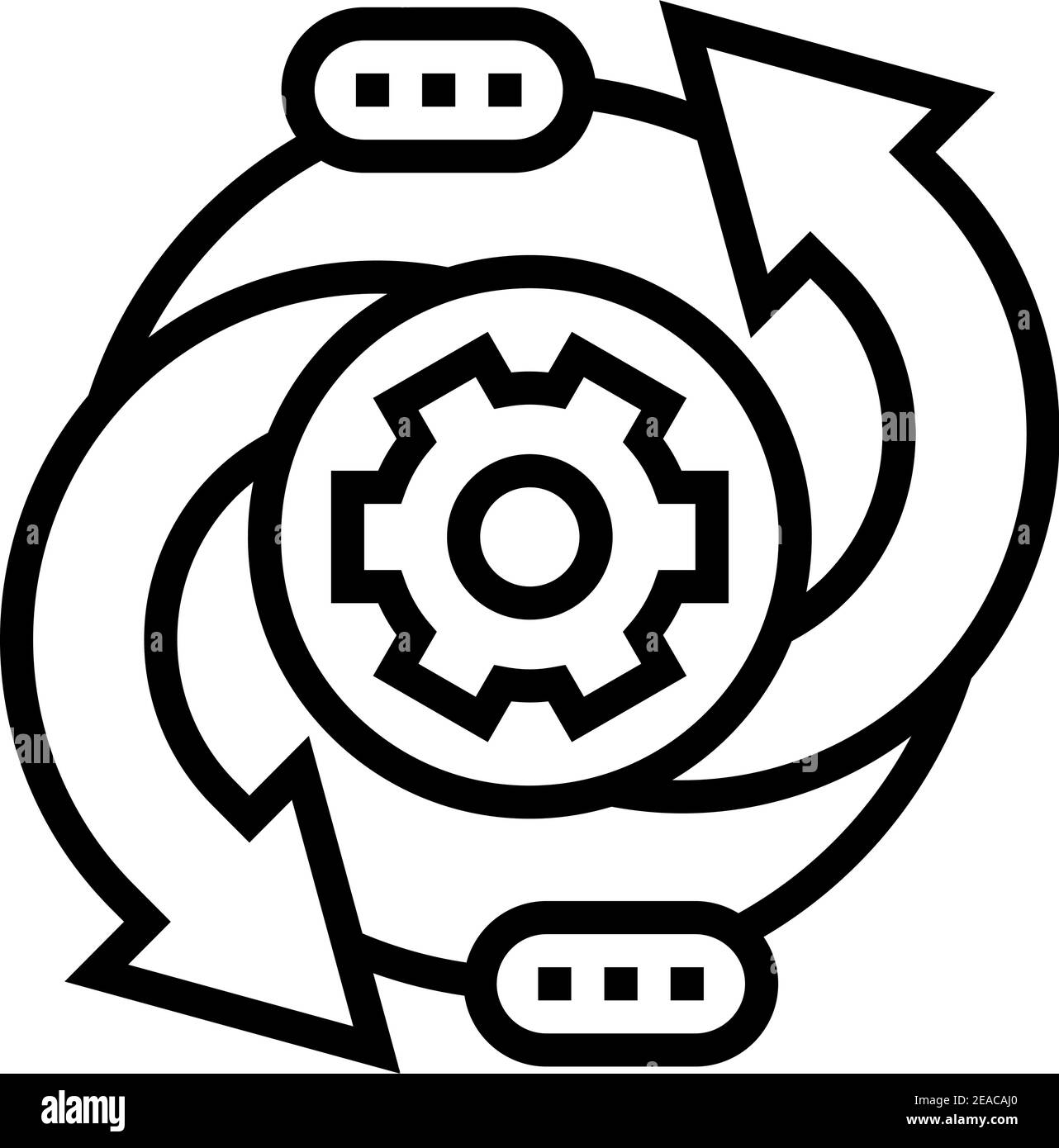 abstract converter line icon vector illustration Stock Vector Image ...