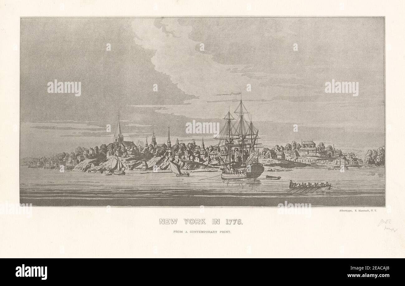 New York in 1776 Stock Photo - Alamy