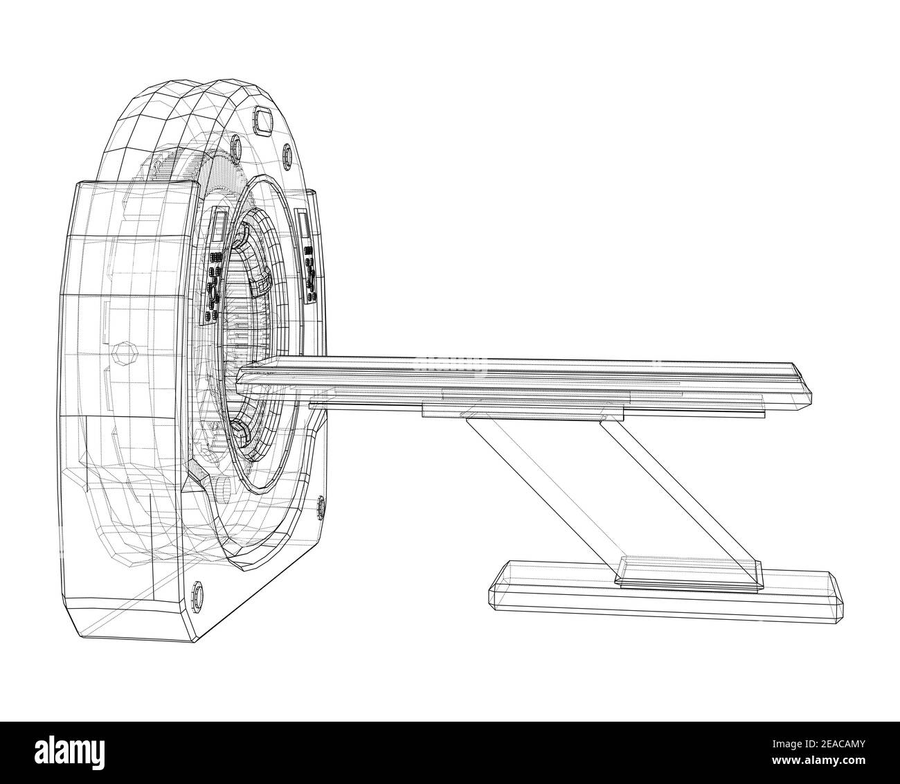 3d illustration of a MRI machine Stock Vector Image & Art - Alamy