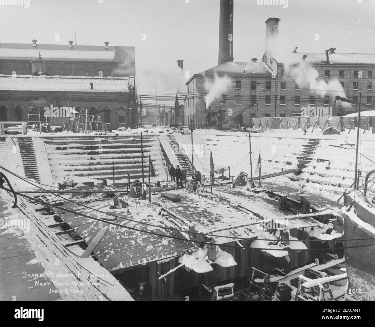 New york navy yard Black and White Stock Photos & Images - Alamy