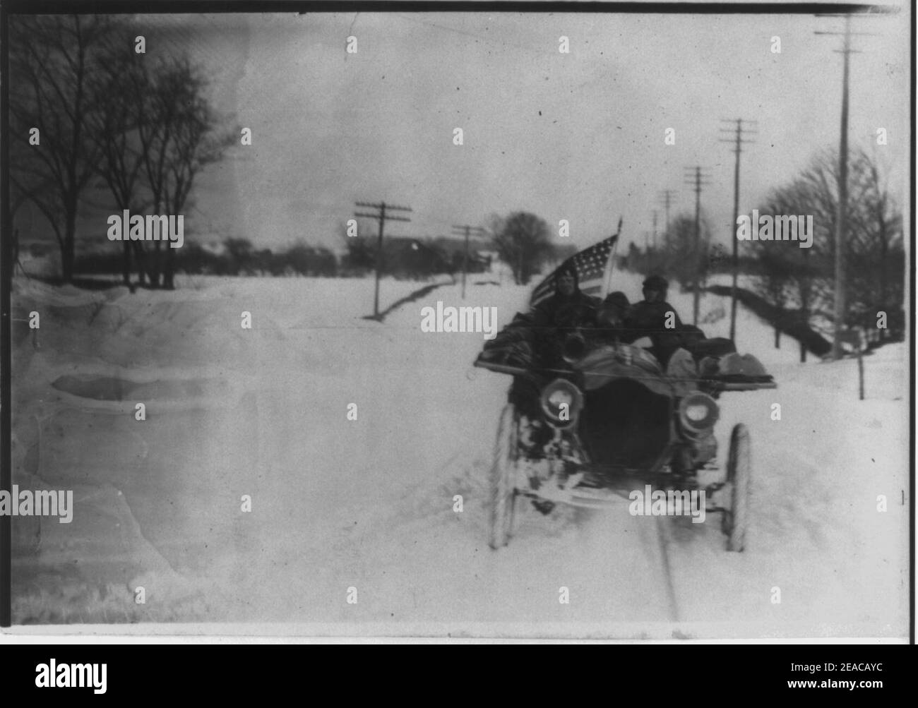 New York to Paris automobile race, start of race, New York City, the ...