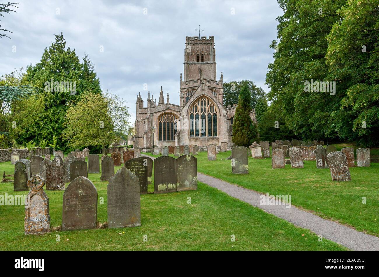 UK, Gloucestershire, Northleach near Cirencester, Church of St. Peter ...