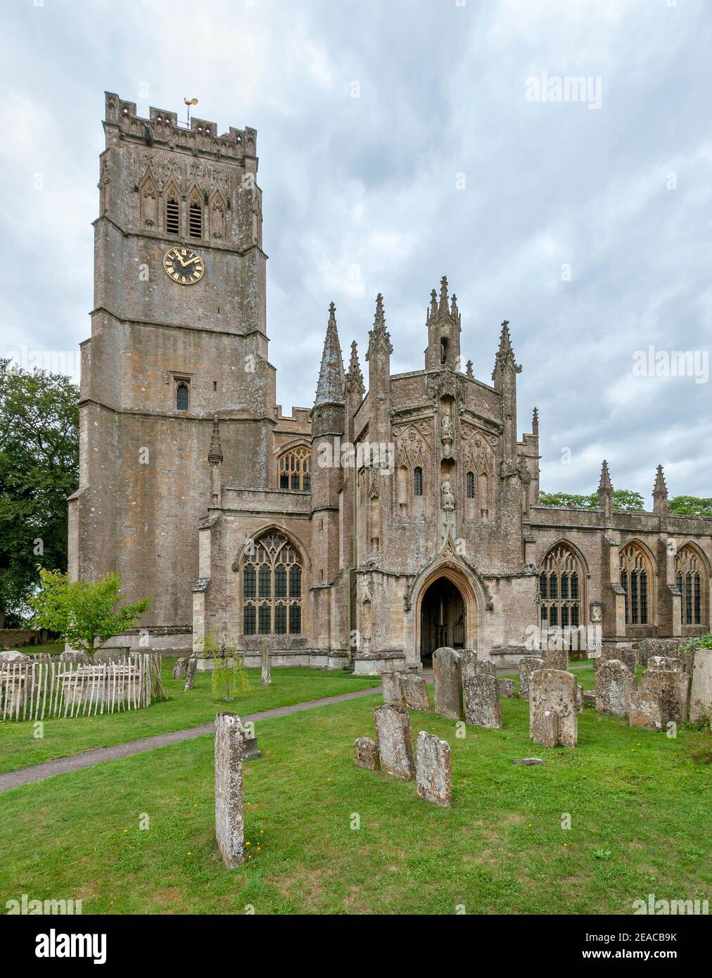 UK, Gloucestershire, Northleach near Cirencester, Church of St. Peter ...