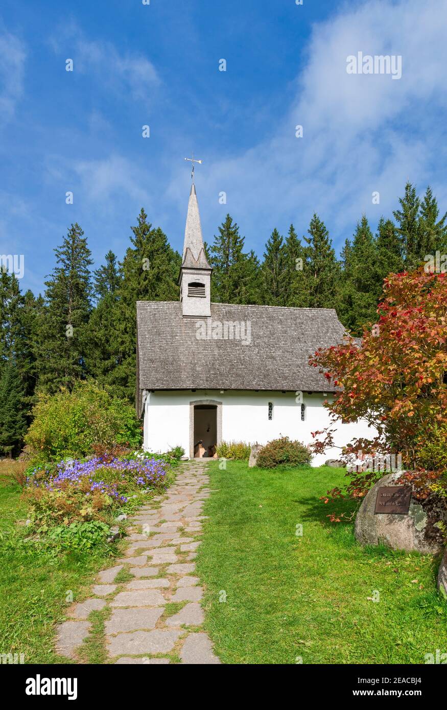 Germany, Baden-Wuerttemberg, Furtwangen, Martinskapelle at the ...