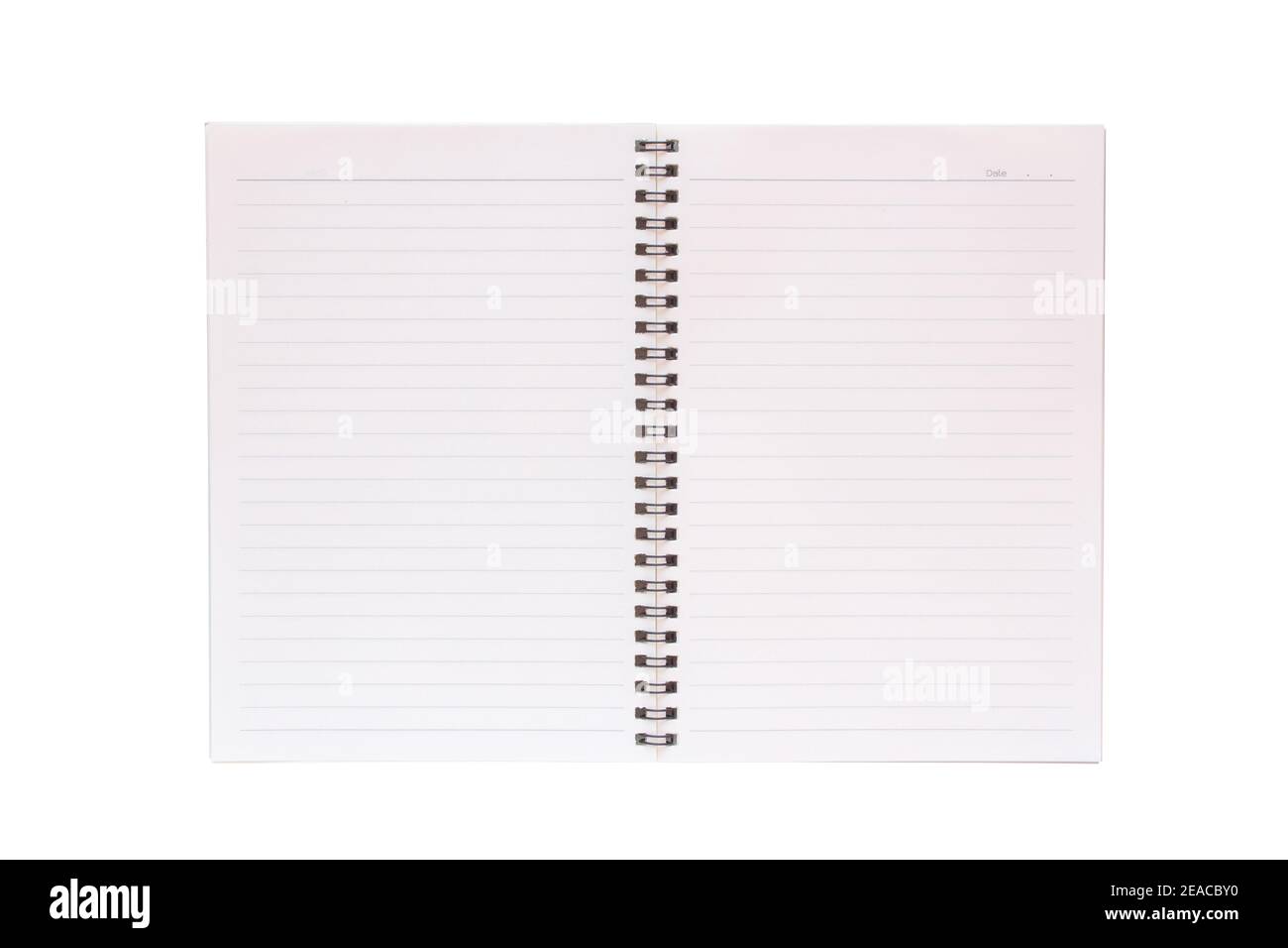 Blank open memory notebook isolated on a white background Stock Photo ...