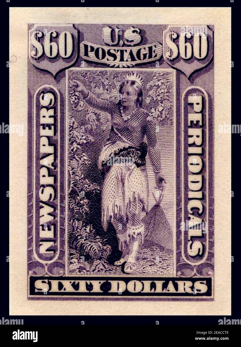 Newspaper Periodical stamp $60 1894 issue Stock Photo - Alamy