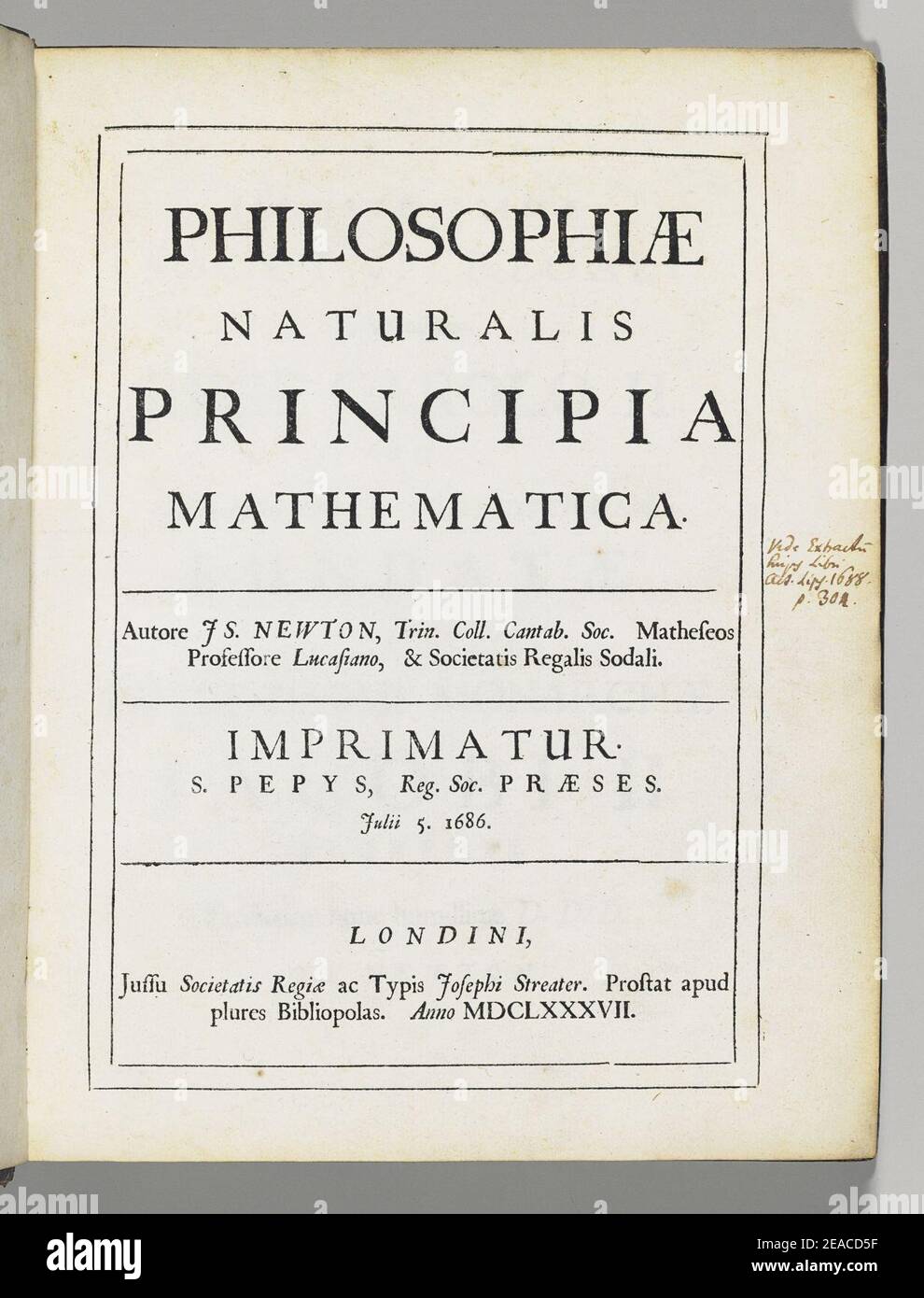 Principia mathematica hi-res stock photography and images - Alamy