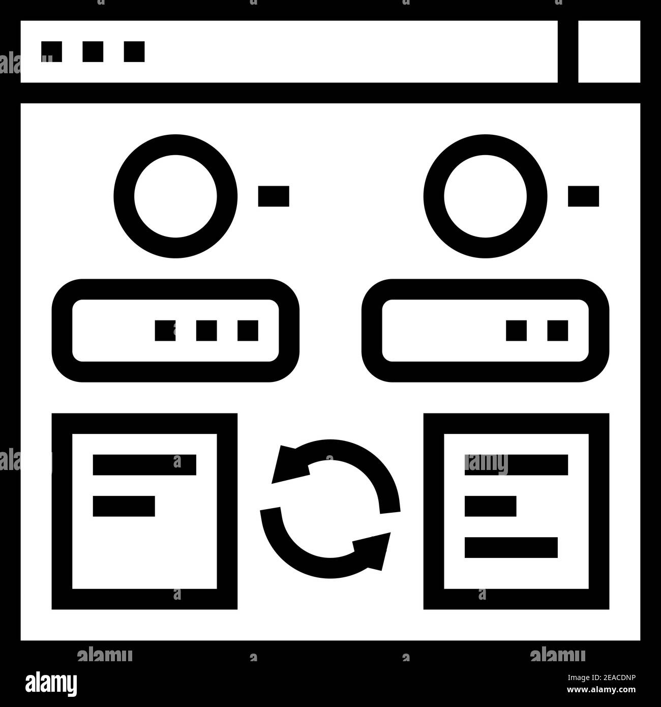 program app converter line icon vector illustration Stock Vector Image ...