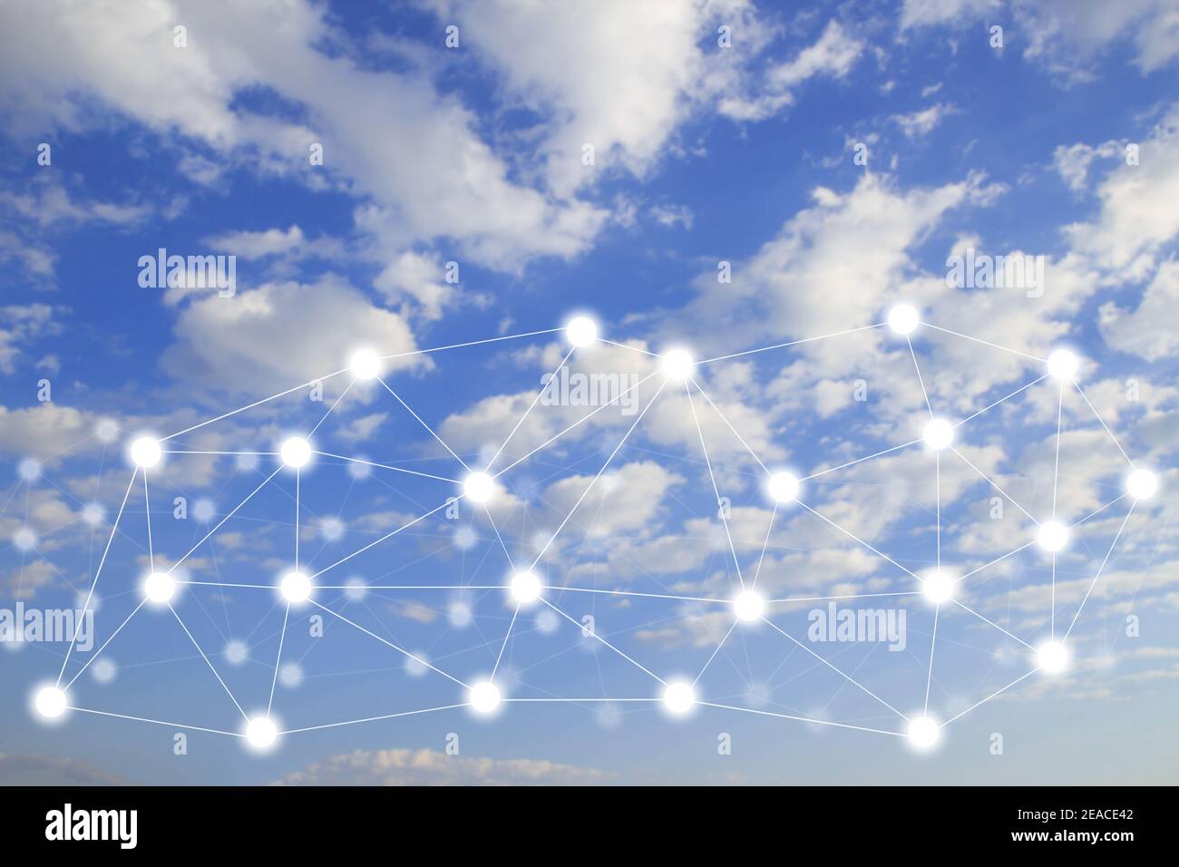 Internet Concept of global business. Electronics, Wi-Fi, rays ...