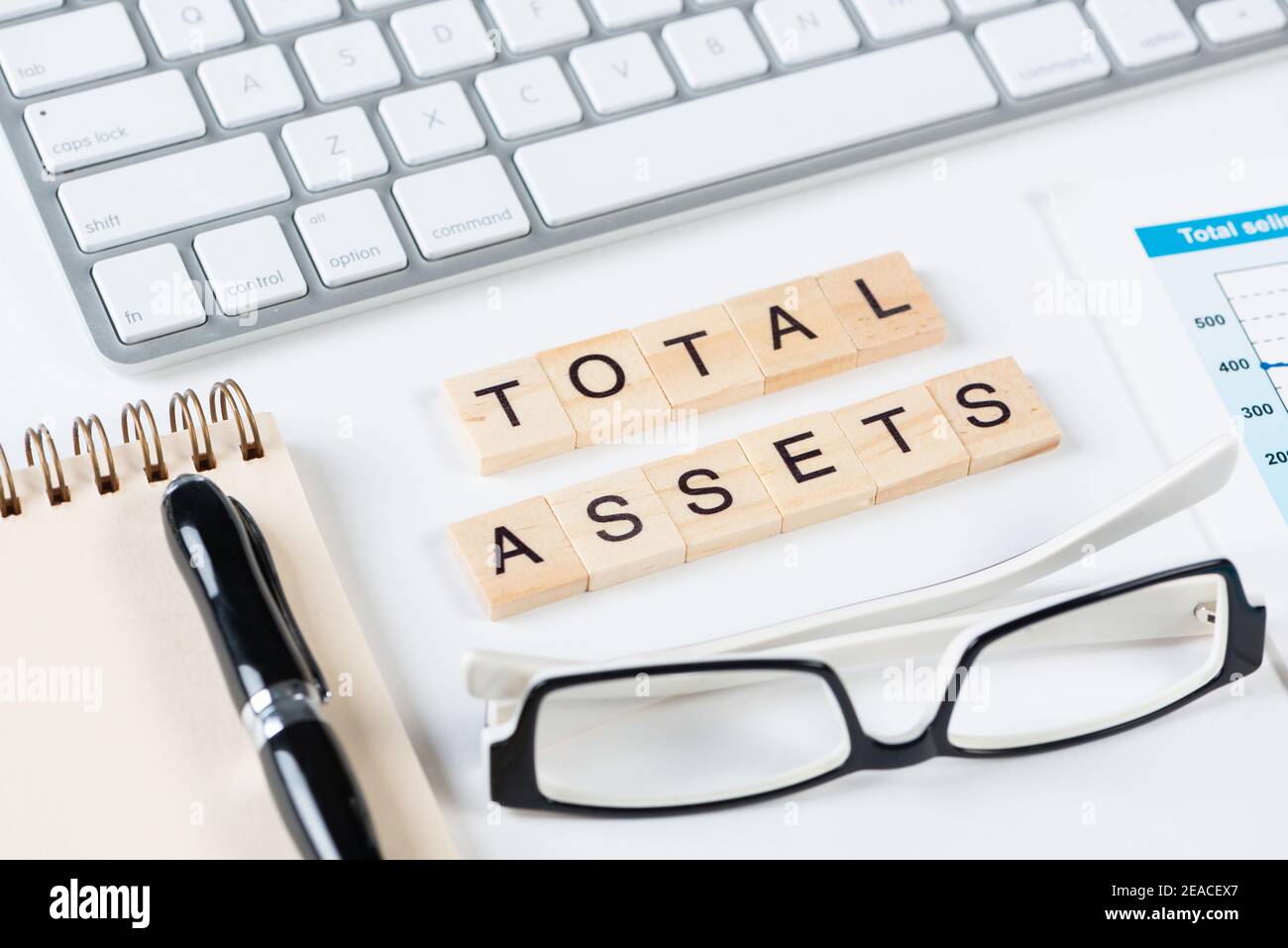Total assets concept with letters Stock Photo - Alamy