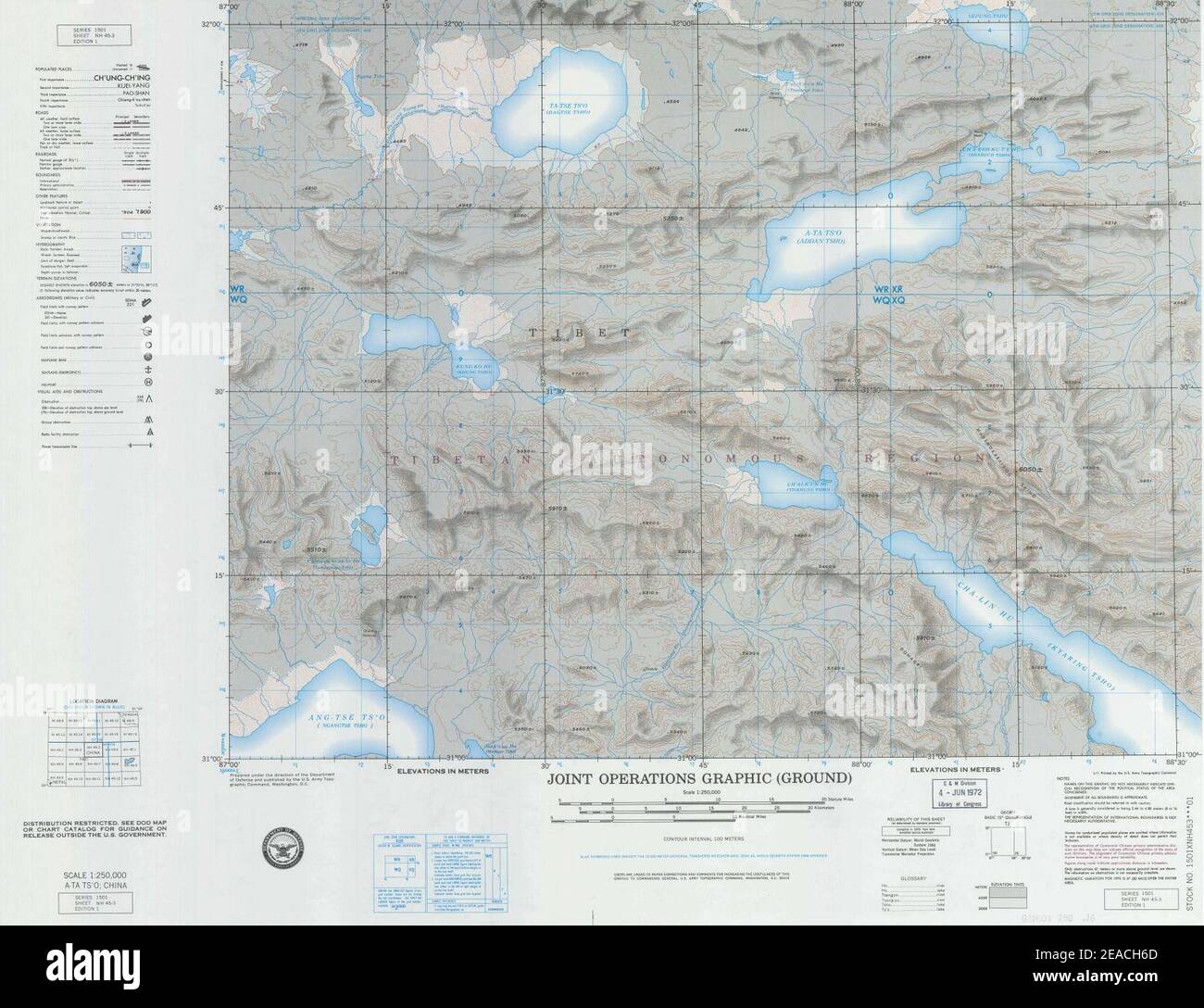 NH-45-3 Ata Tso China Stock Photo - Alamy