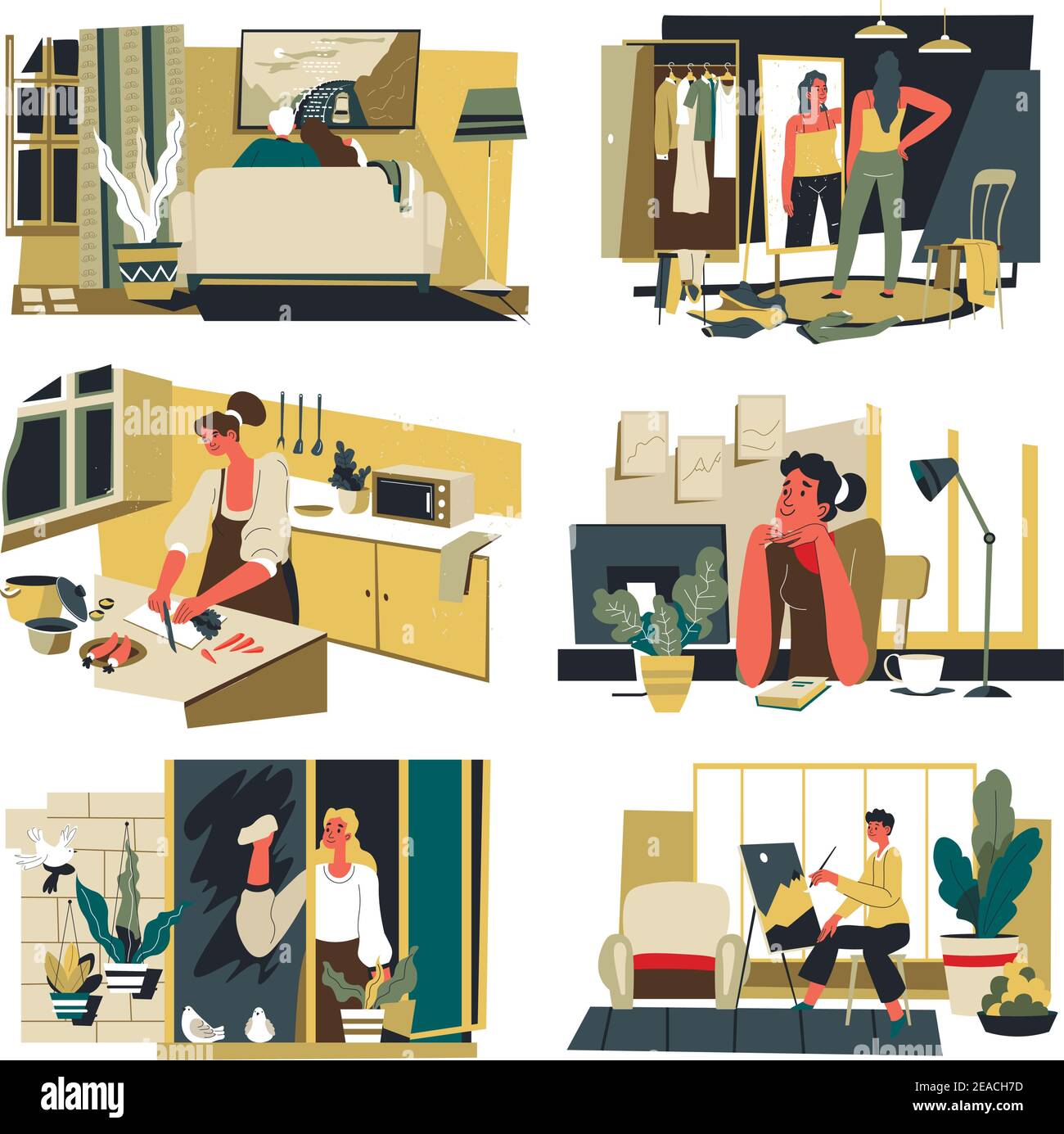 Girl spending Cut Out Stock Images & Pictures - Alamy