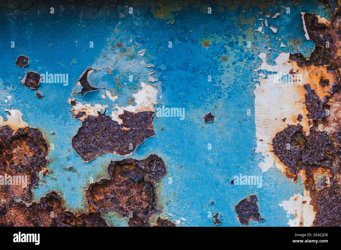 Blue and white metal background,Rusty metal background with streaks of ...