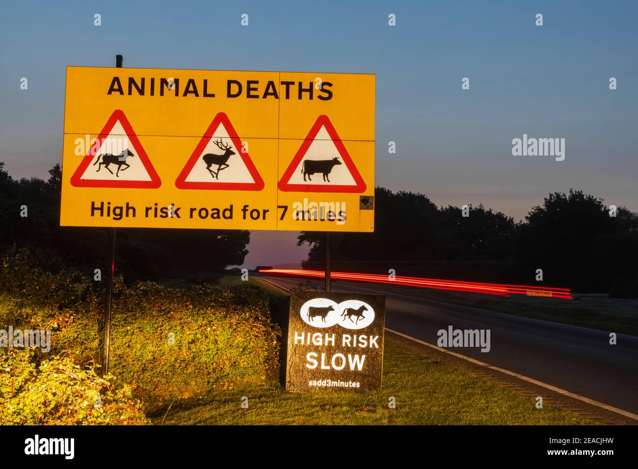 New forest road signs hi-res stock photography and images - Alamy