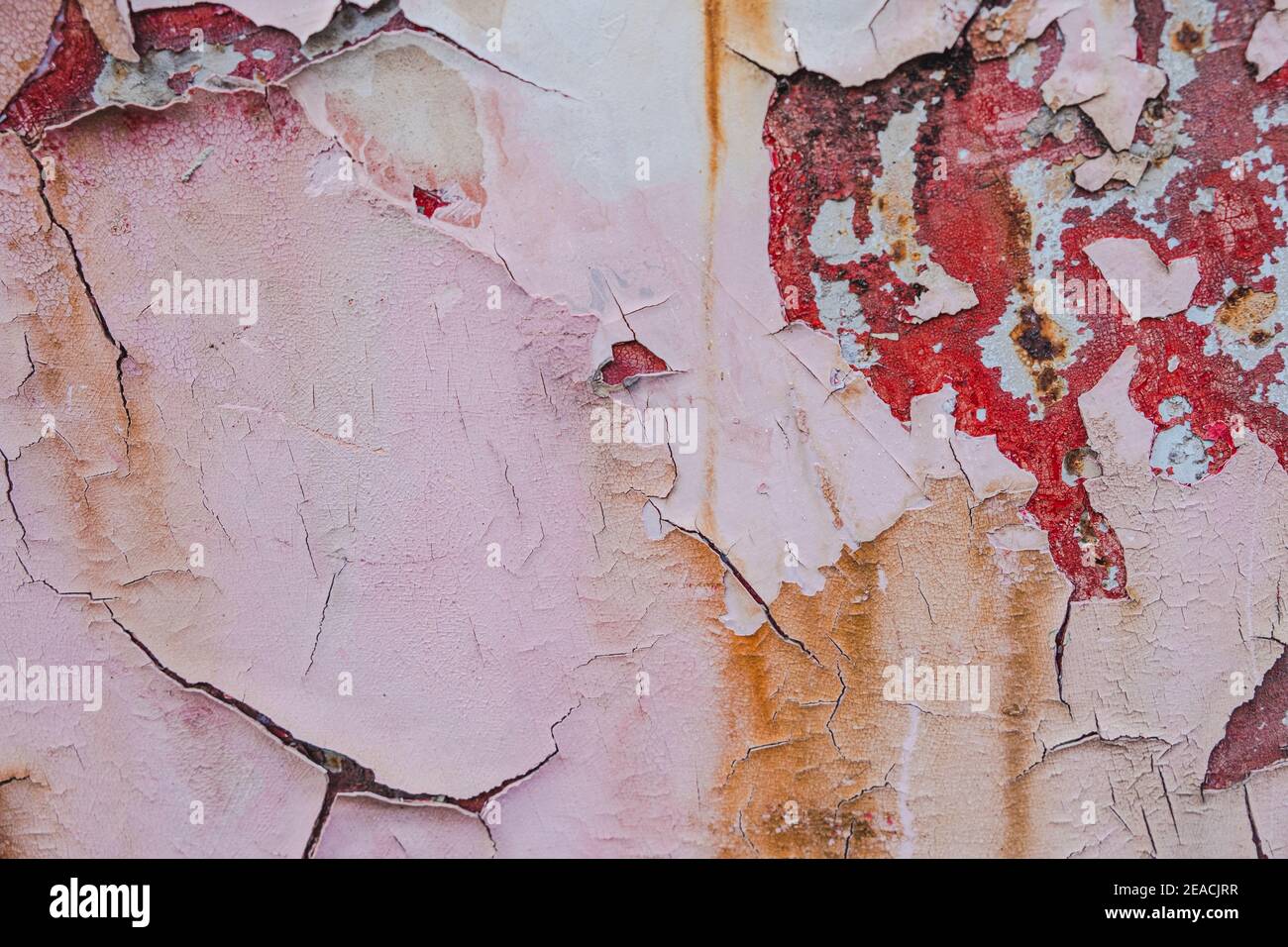 Red and pink metal background,Rusty metal background with streaks of ...