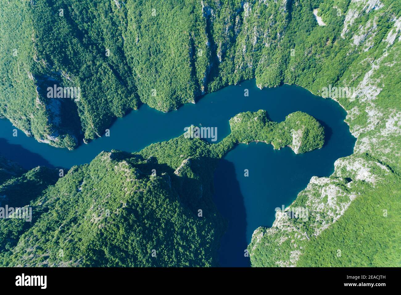 Piva river lake pluzine montenegro hi-res stock photography and images ...