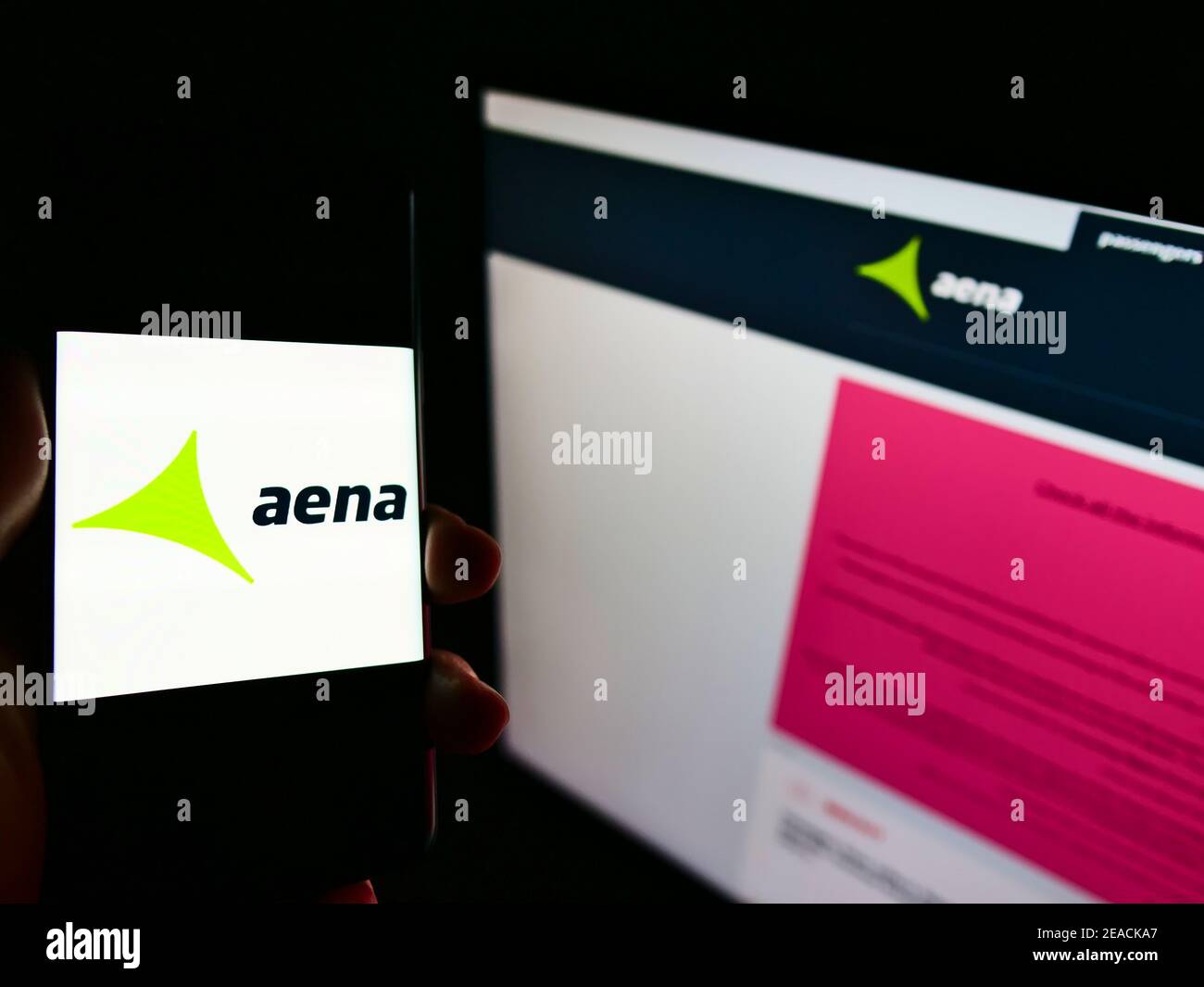 Aena logo hi-res stock photography and images - Alamy