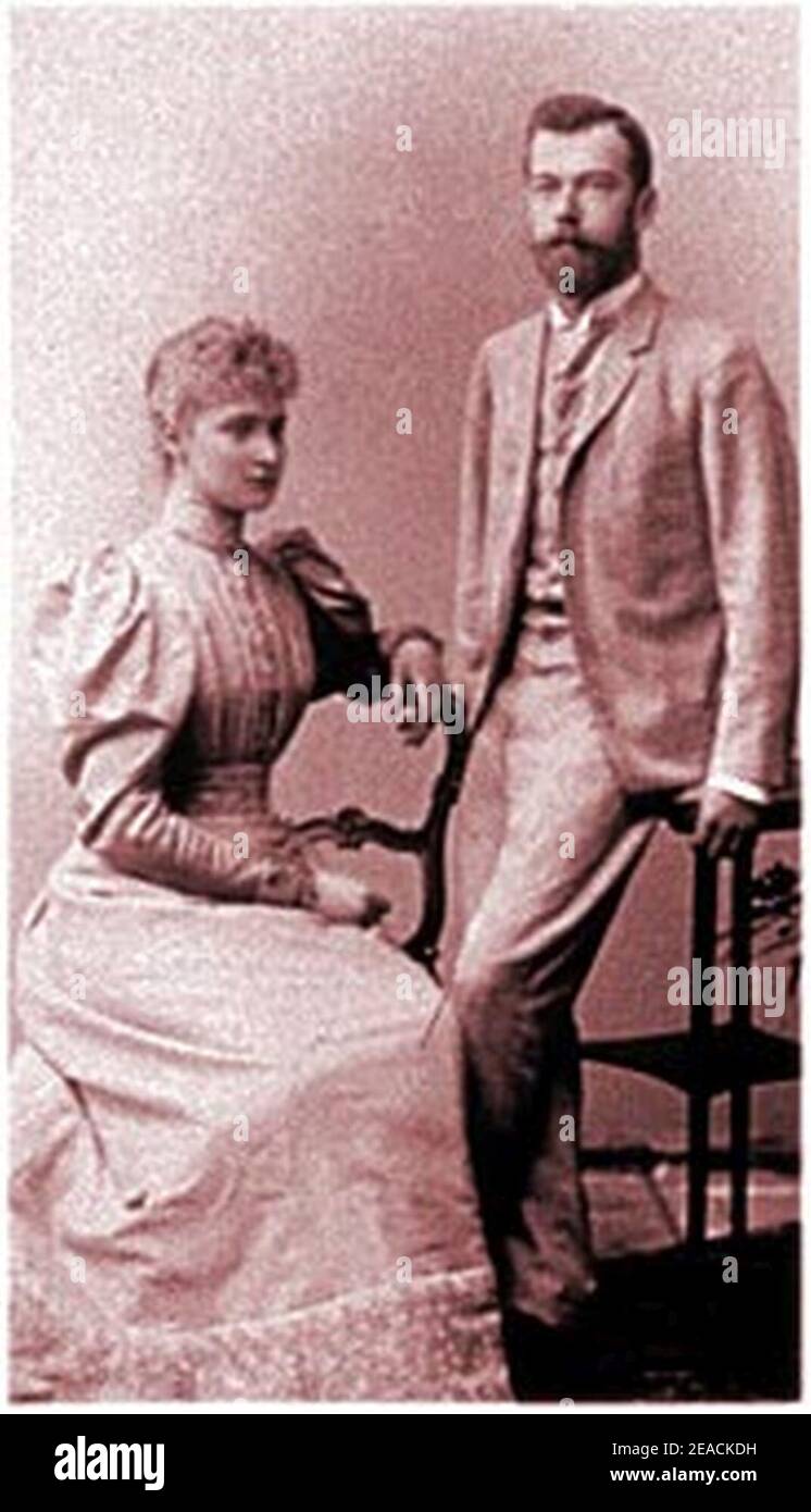 Nicholas and Alix engagement, 1894 Stock Photo - Alamy