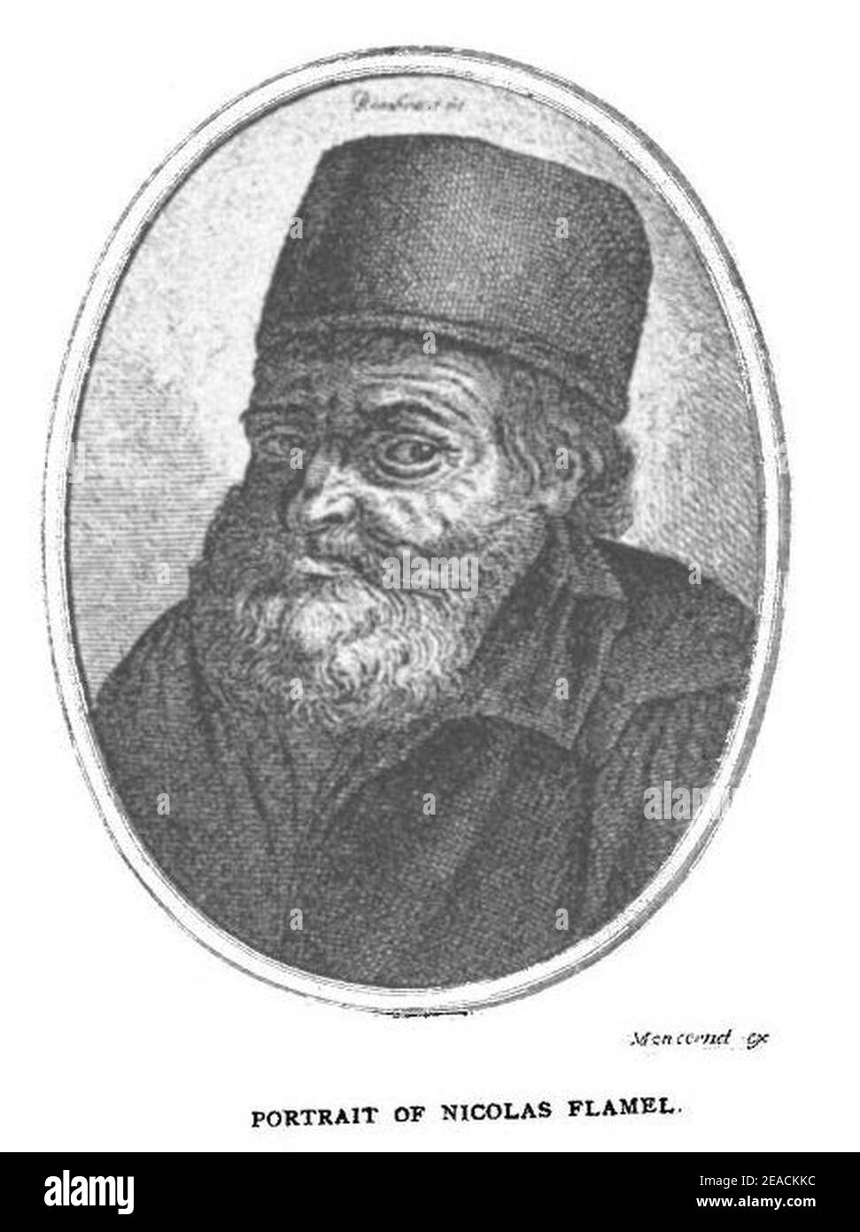 Nicholas Flamel from Alchemy, ancient and modern by Redgrove 02 Stock ...