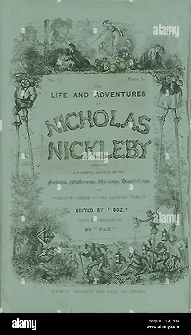 Nickleby serial cover Stock Photo - Alamy