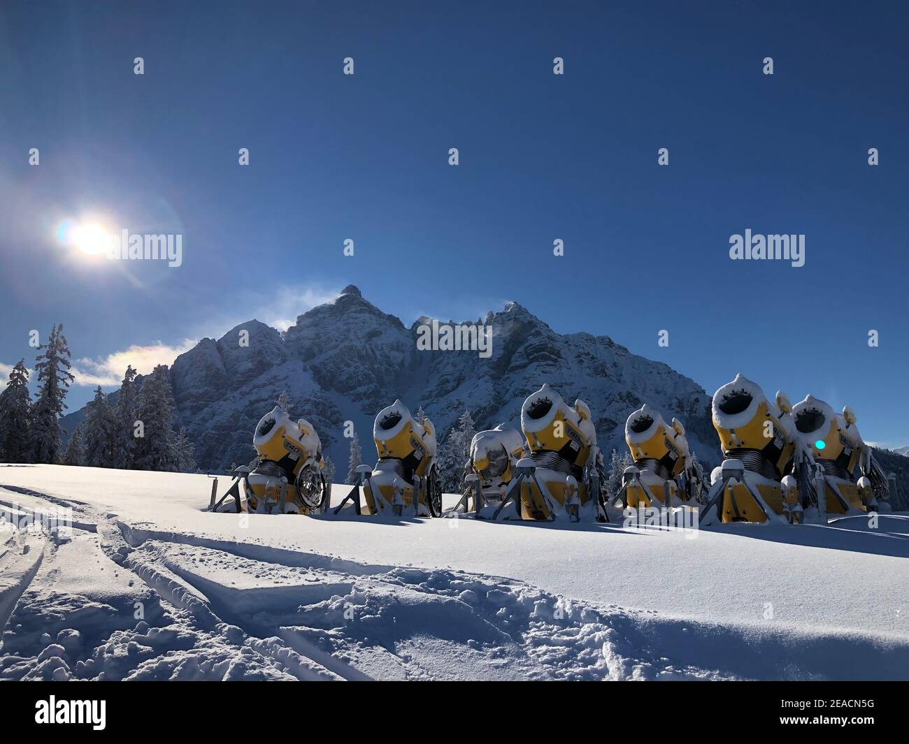 Serlesbahnen ski area hi-res stock photography and images - Alamy